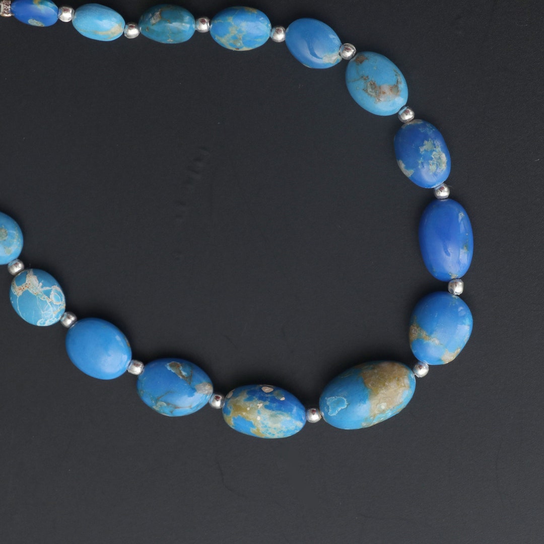 Natural Ceruleite Smooth Tumble Beads, Ceruleite Smooth Beads Gemstone ...