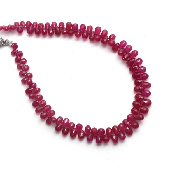 Faceted Ruby Beads - Etsy