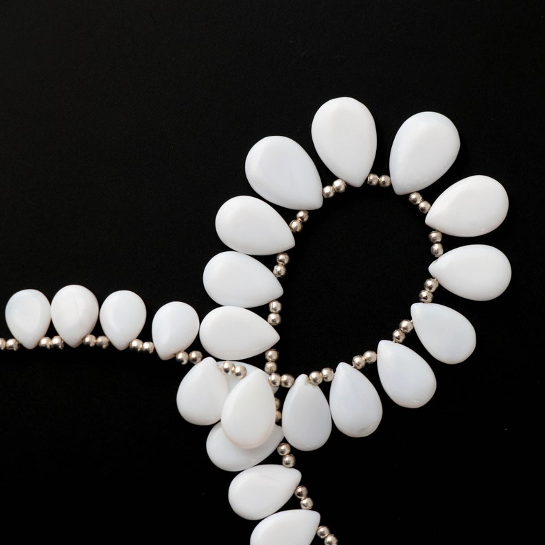 Natural White Opal Smooth Pear Shape Beads 7x10 Mm to 11x15 - Etsy