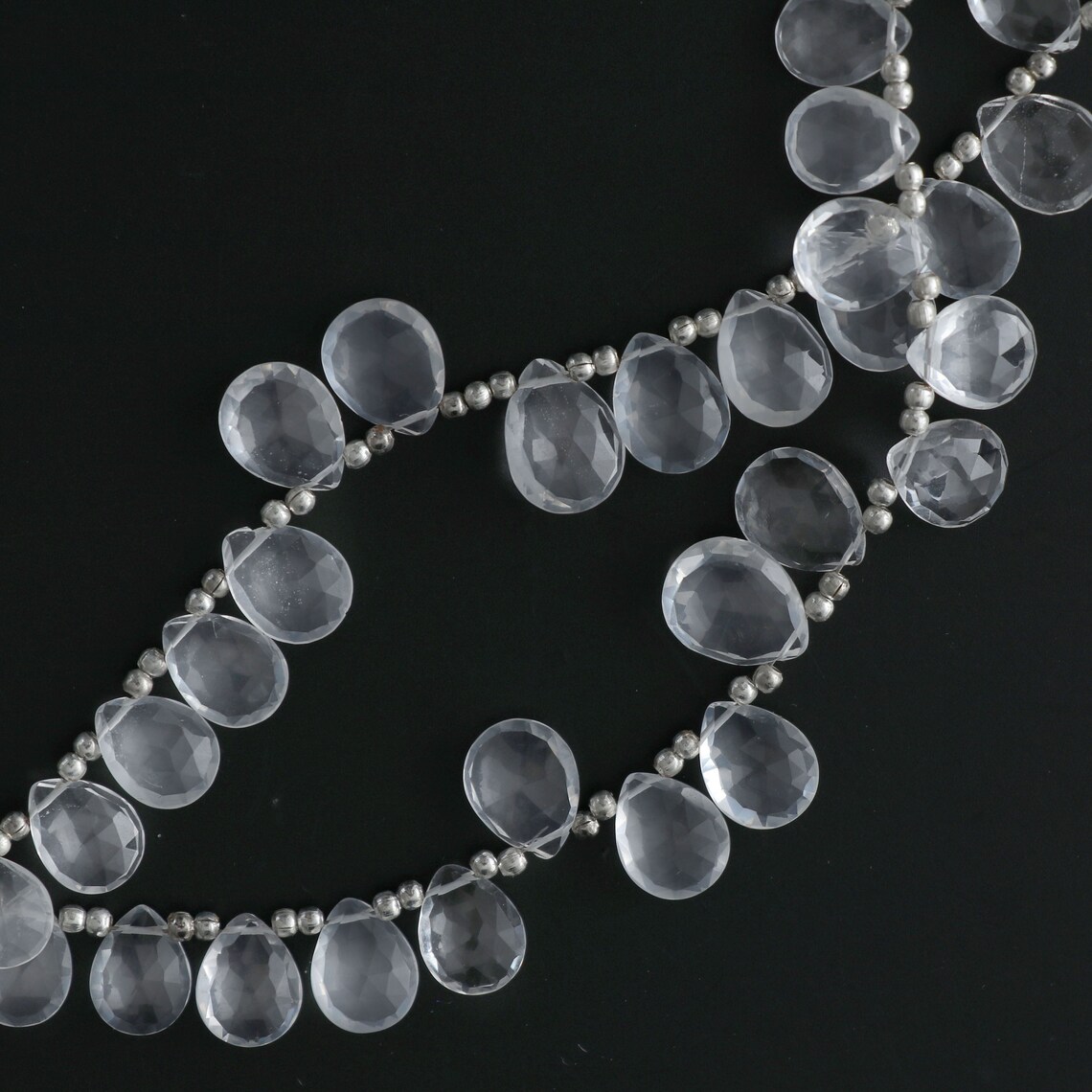 Crystal Faceted Pears Beads 7x8 Mm to 9x12 Mm Crystal - Etsy