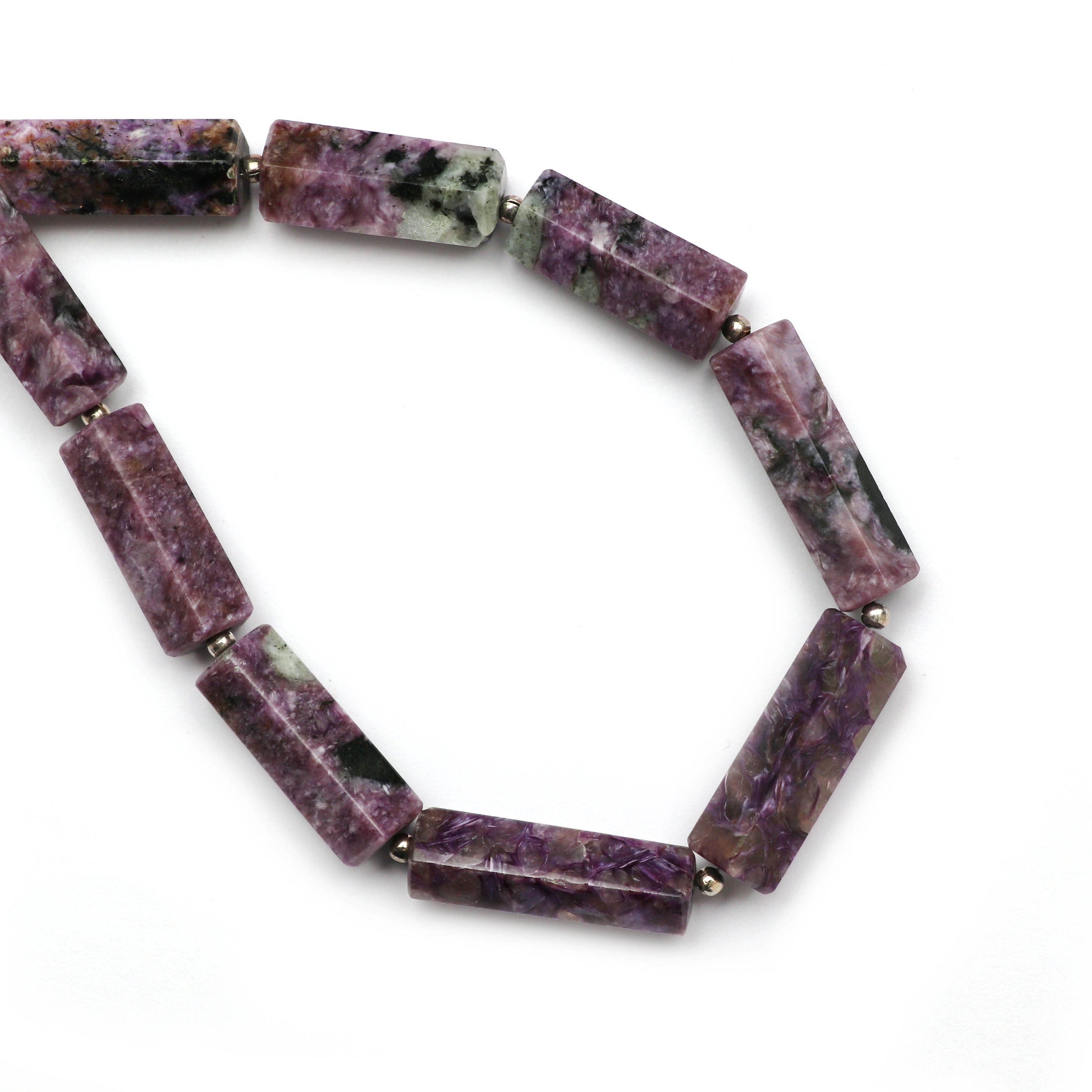 Natural Charoite Smooth Cylinder 7x19 mm to 8x21 mm | Etsy