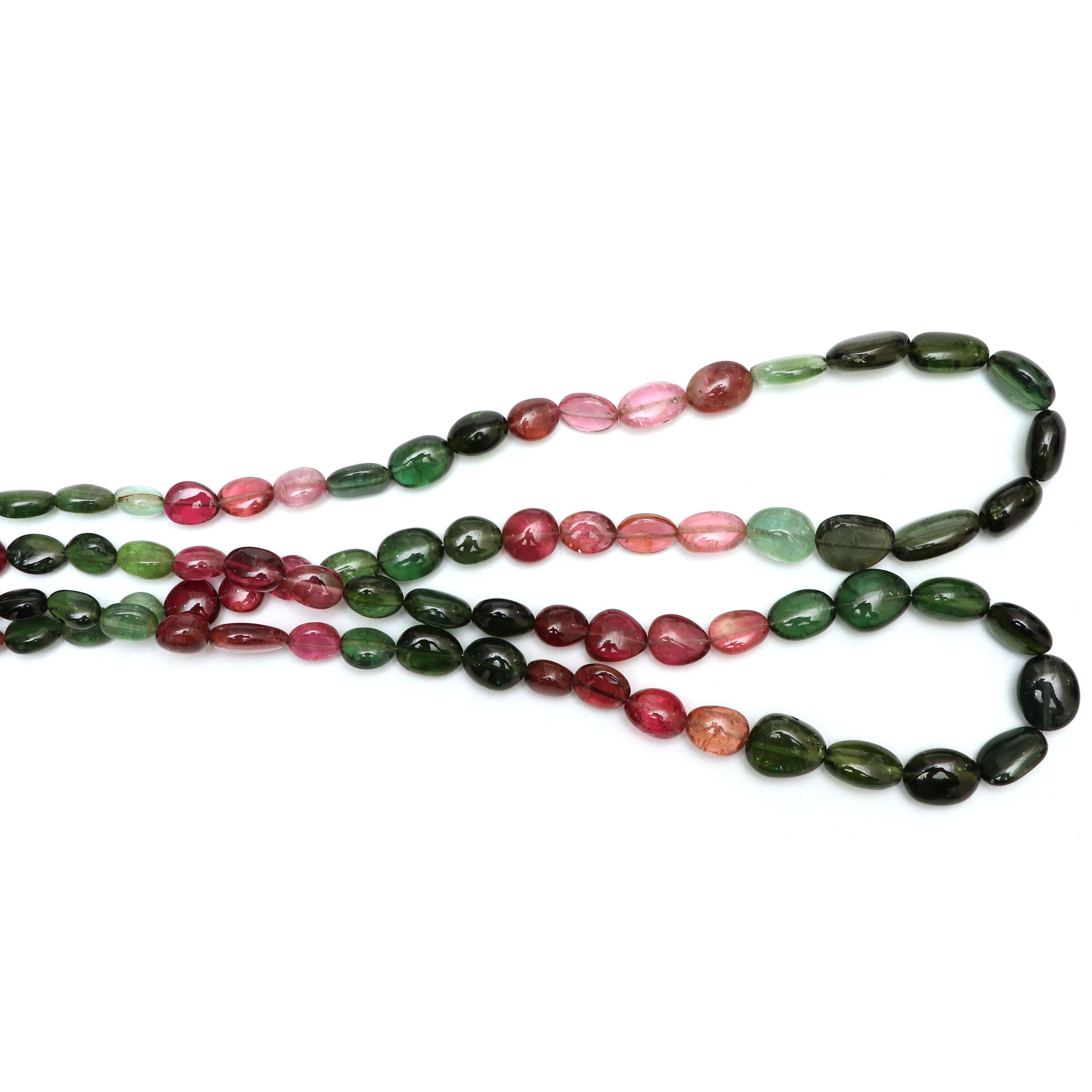 Natural Multi Tourmaline Smooth Tumble Beads Unique | Etsy