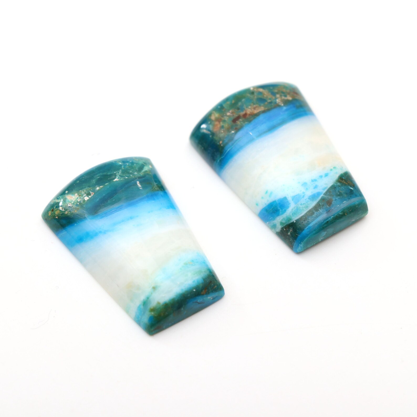 Natural Opalina Smooth Organic Shape Loose Gemstone - 17.5x26 Mm ...