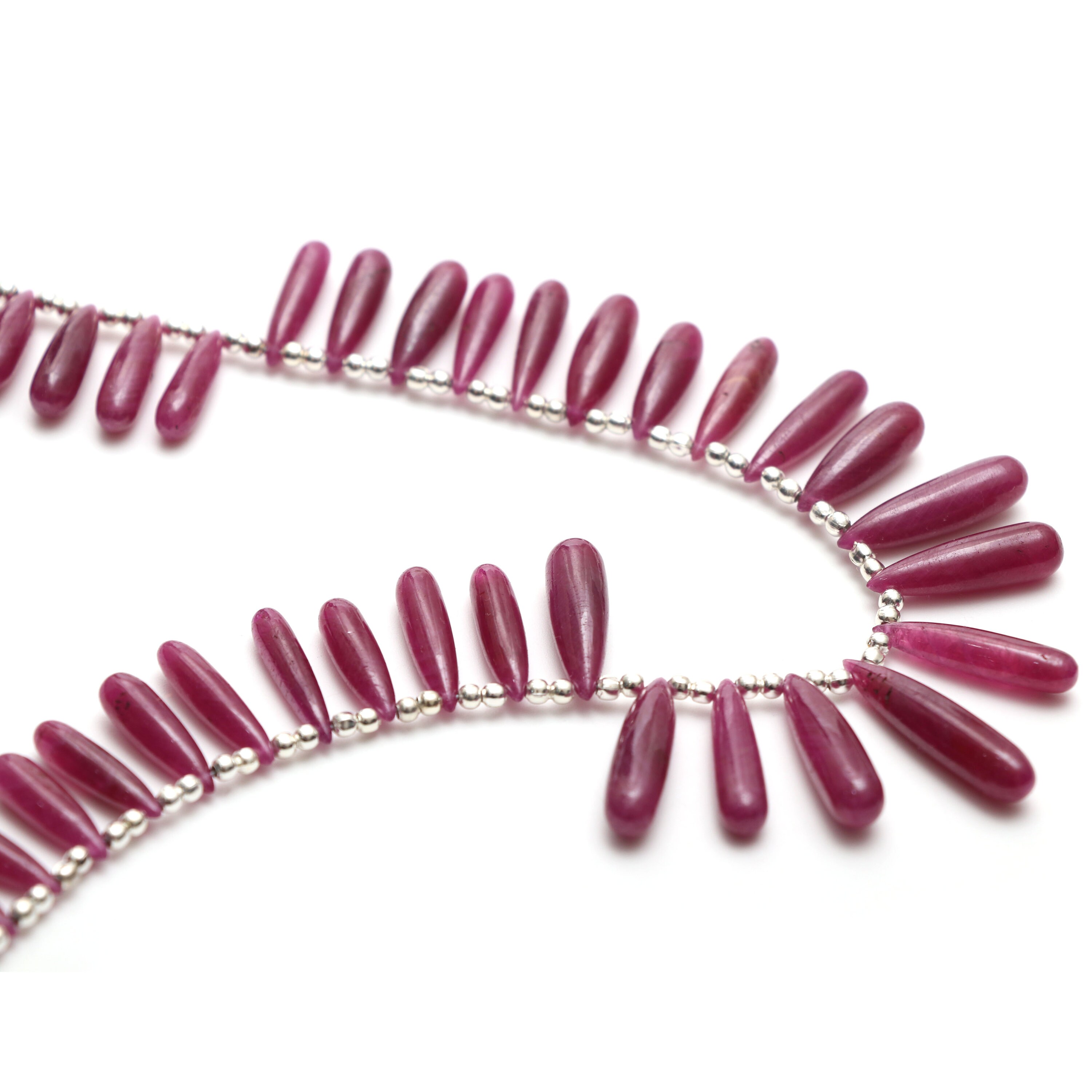 Natural Ruby Smooth Drops Shape Beads, Ruby Drops Shape, Gem Quality ...