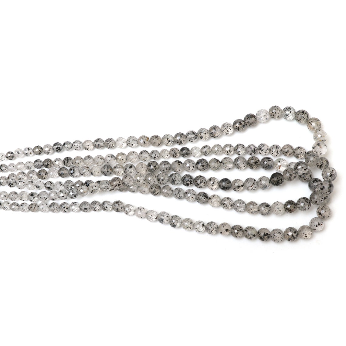 Natural Dot Quartz Faceted Round Balls 4.5 Mm to 8.5 Mm Dot | Etsy