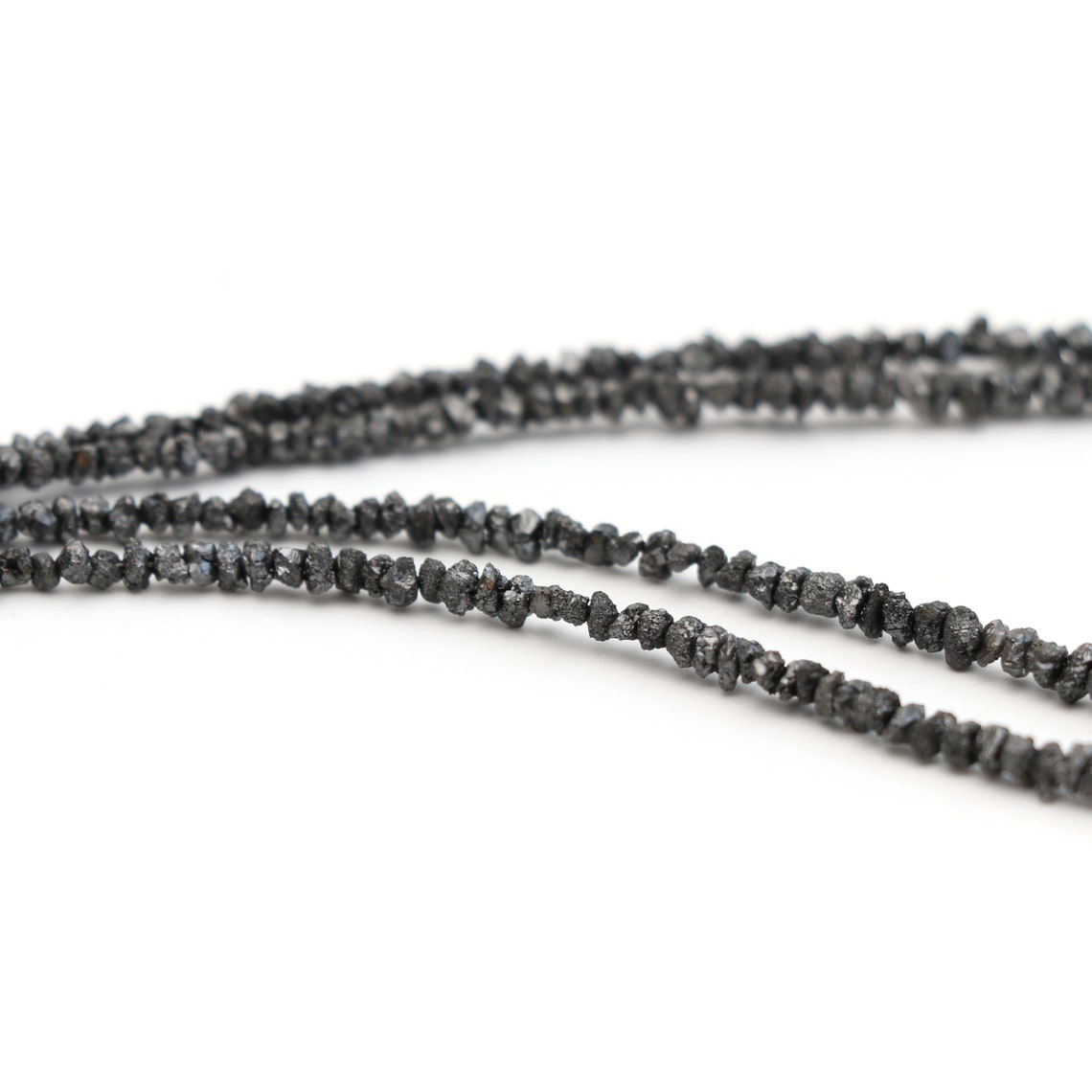 Black Diamond Chips Organic Beads - 2mm to 3.5mm - Organic Chips ...