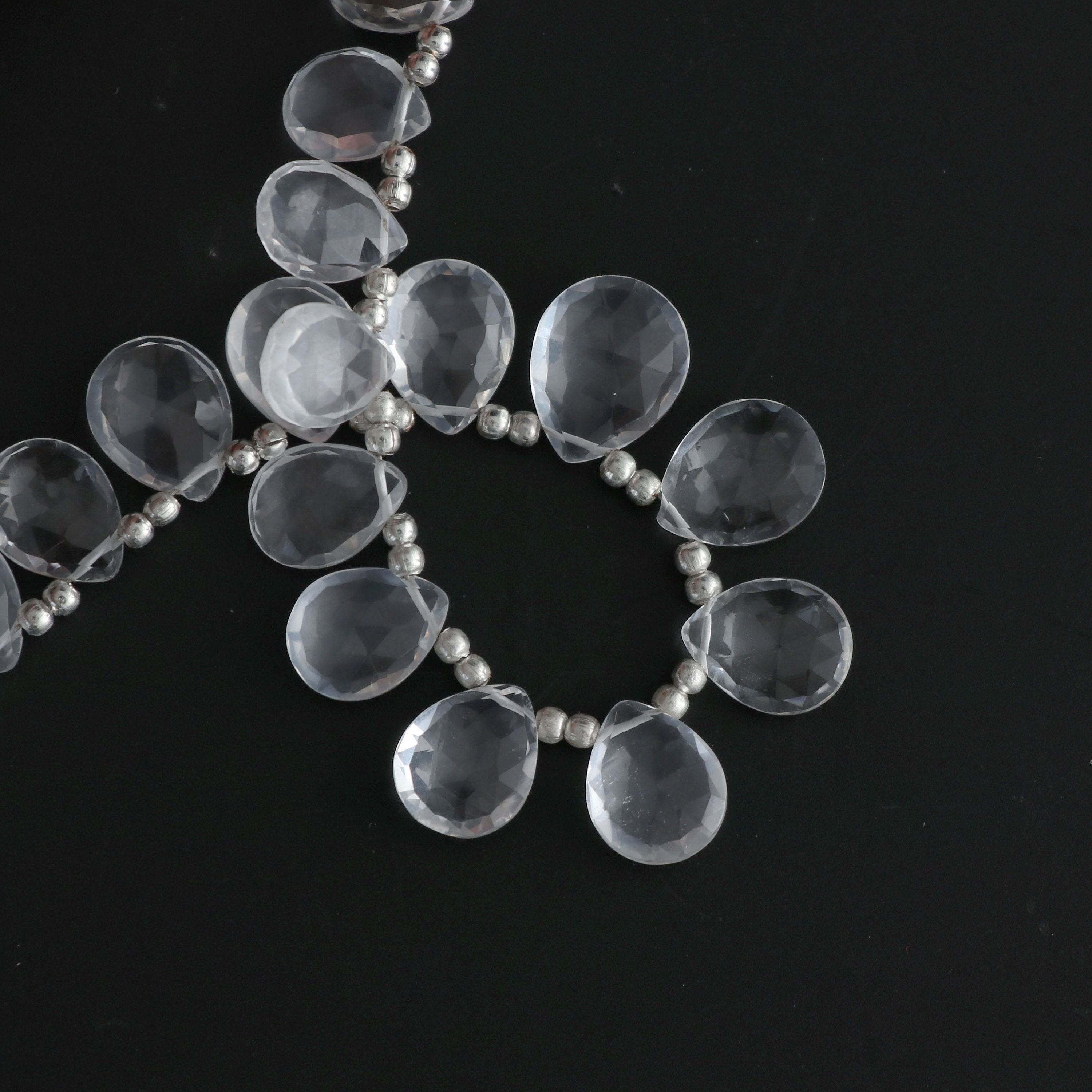 Crystal Faceted Pears Beads 7x8 mm to 9x12 mm Crystal | Etsy