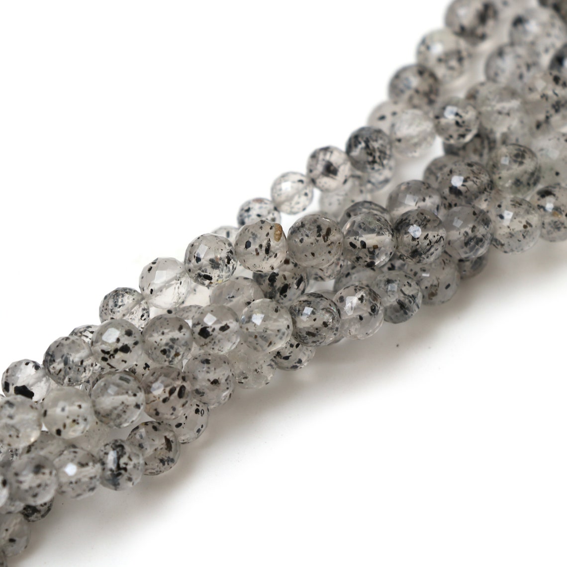 Natural Dot Quartz Faceted Round Balls 4.5 Mm to 8.5 Mm Dot | Etsy