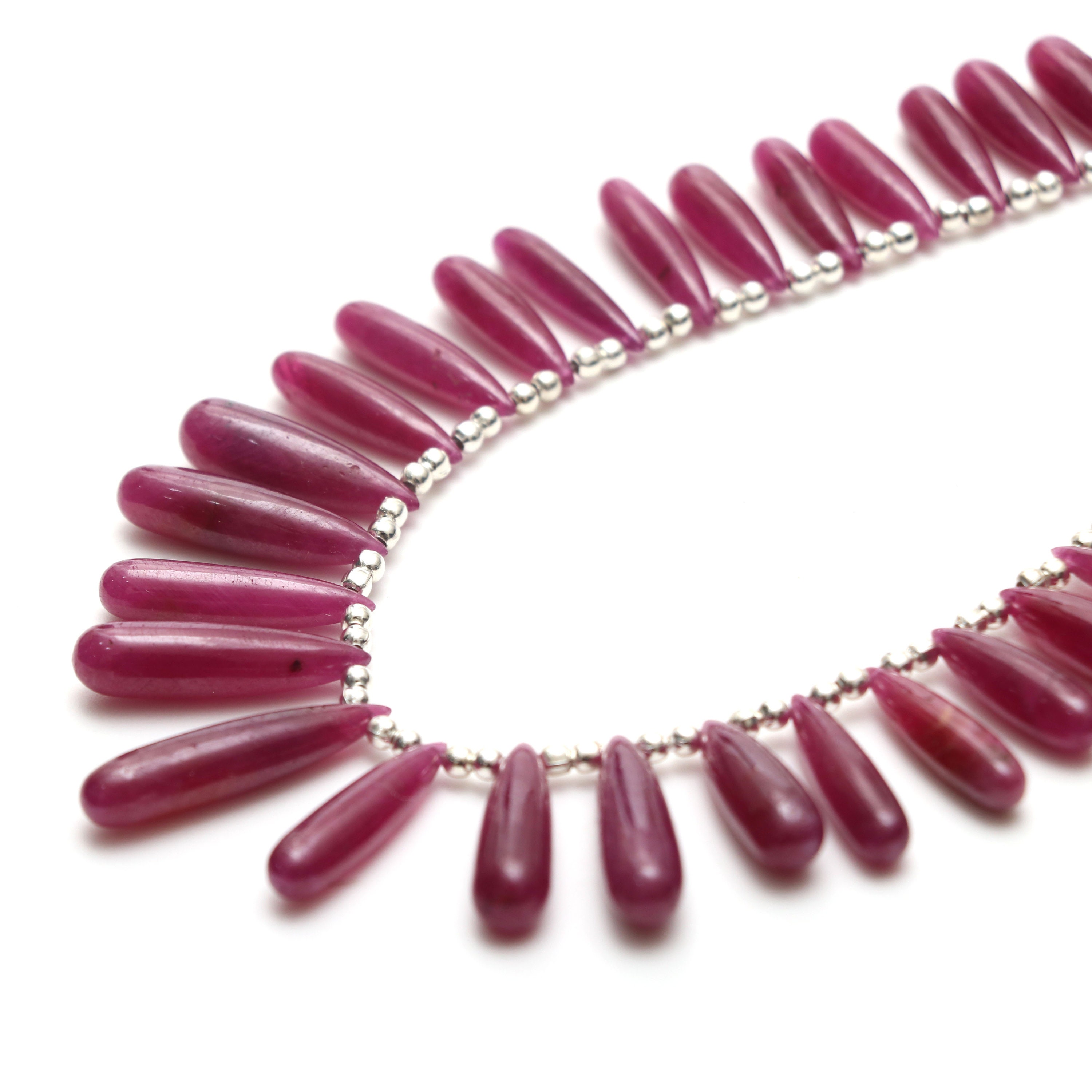 Natural Ruby Smooth Drops Shape Beads, Ruby Drops Shape, Gem Quality ...