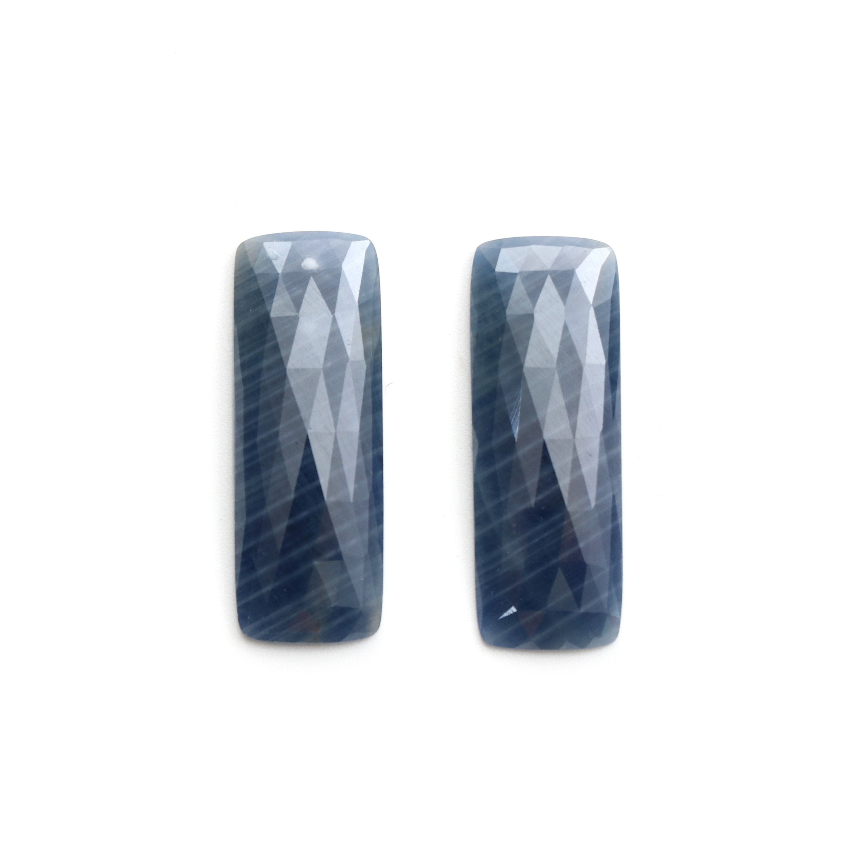 Natural Blue Sapphire Faceted Rectangle Loose Gemstone 12x34 - Etsy UK