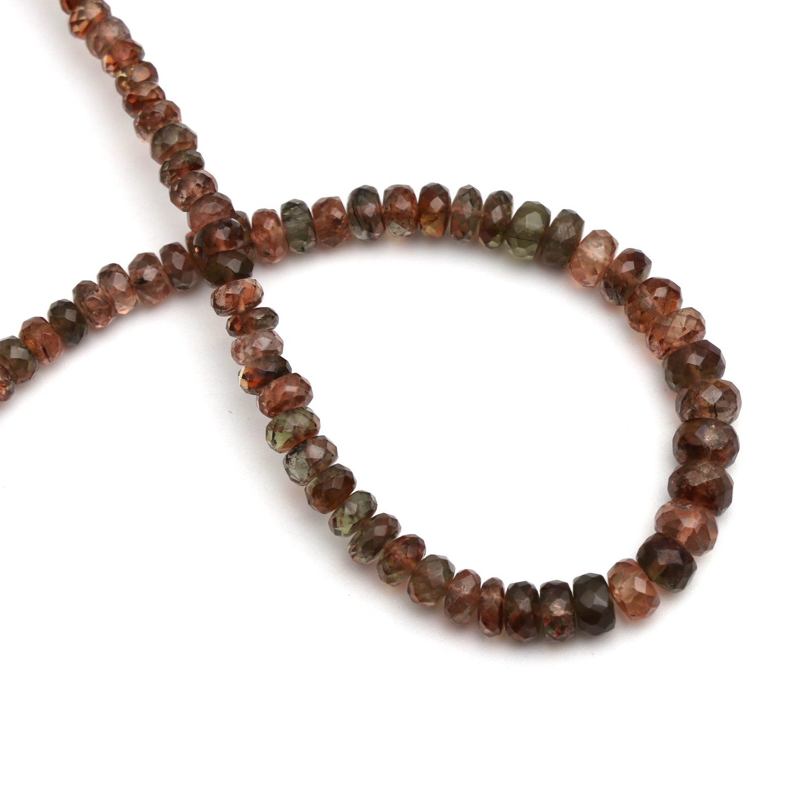 Andalusite Faceted Roundel Beads 4 Mm to 5.5 Mm andalusite | Etsy