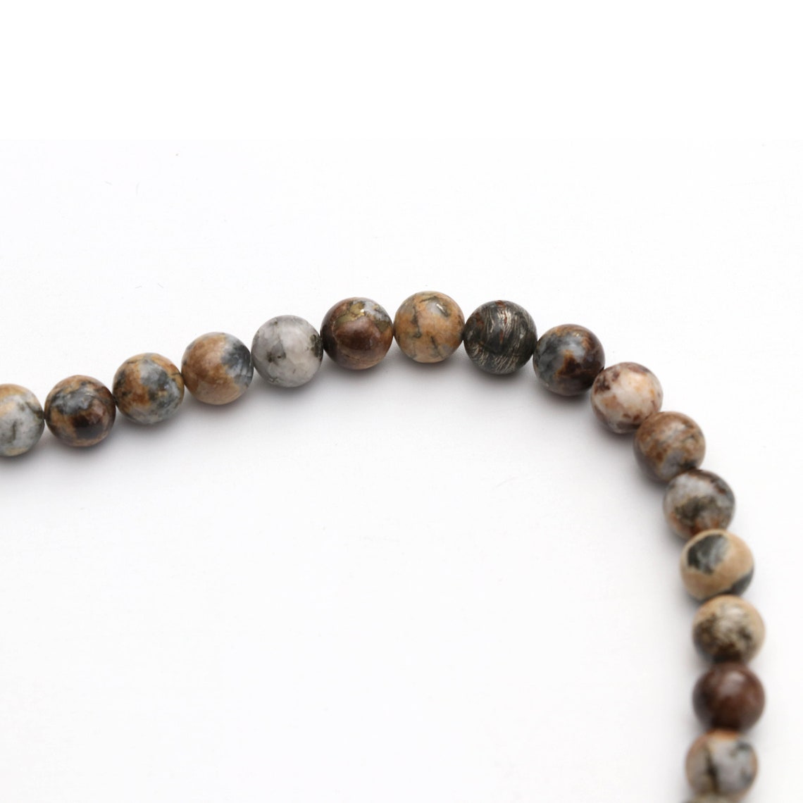 Natural Feather Pyrite Smooth Round Beads 8 Mm Feather | Etsy