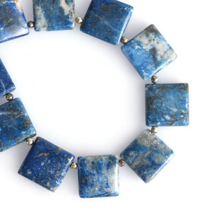 Lapis Smooth Square Beads 13x13 Mm to 14x14 Mm Lapis Lazuli Square Cabs ...