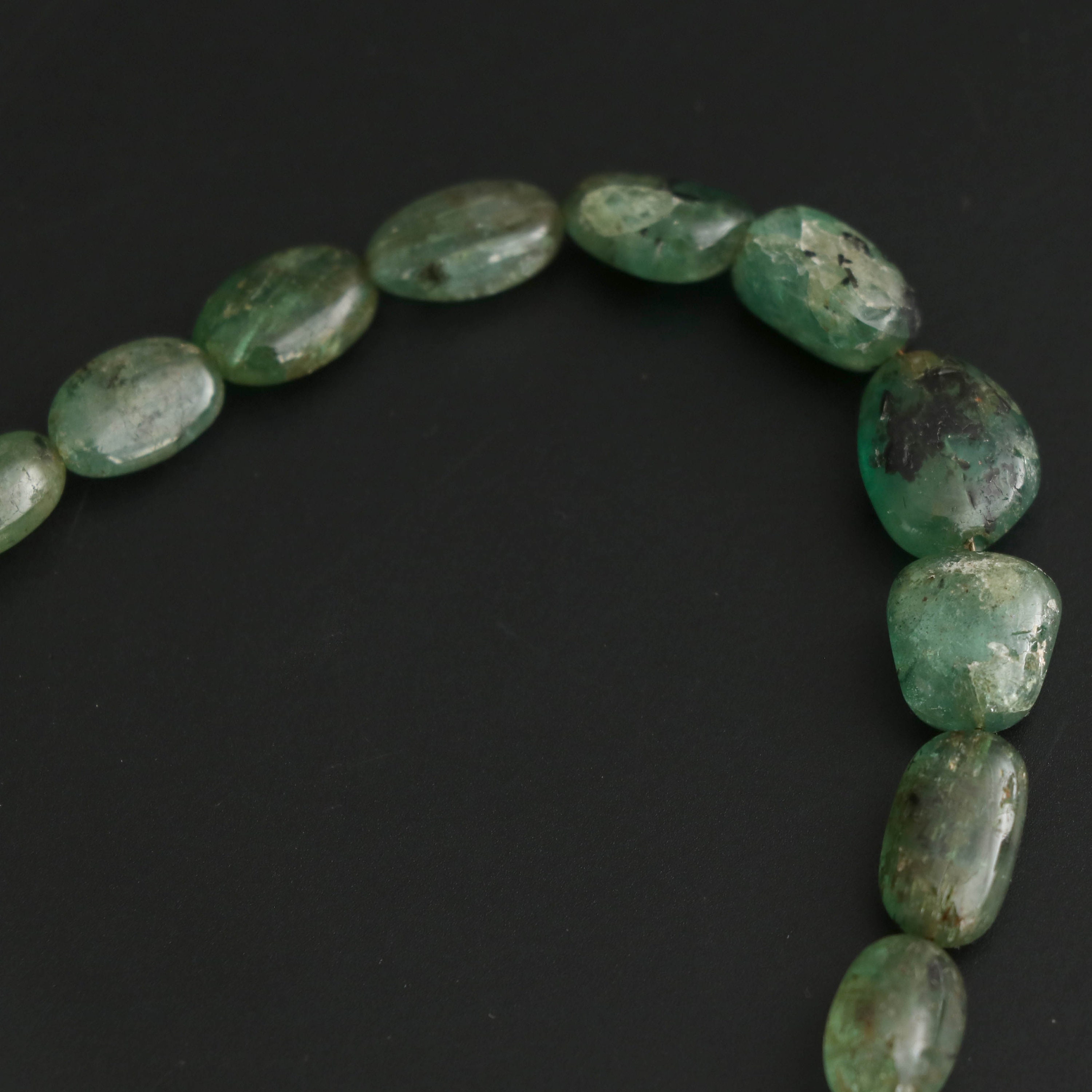 Emerald Smooth Tumble Beads 6x8 mm to 10x12 mm Emerald | Etsy