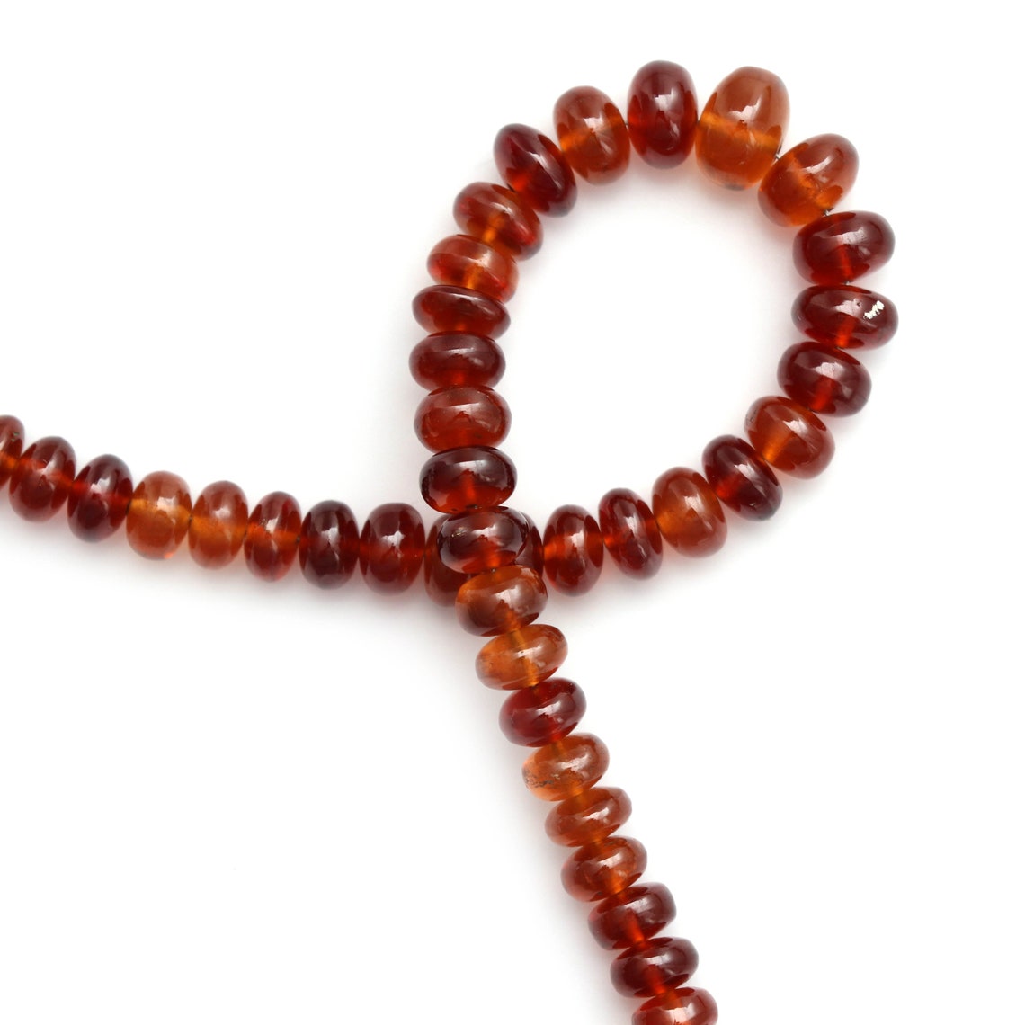 Hessonite Garnet Smooth Round 6 MM to 8.5 MM Hessonite - Etsy