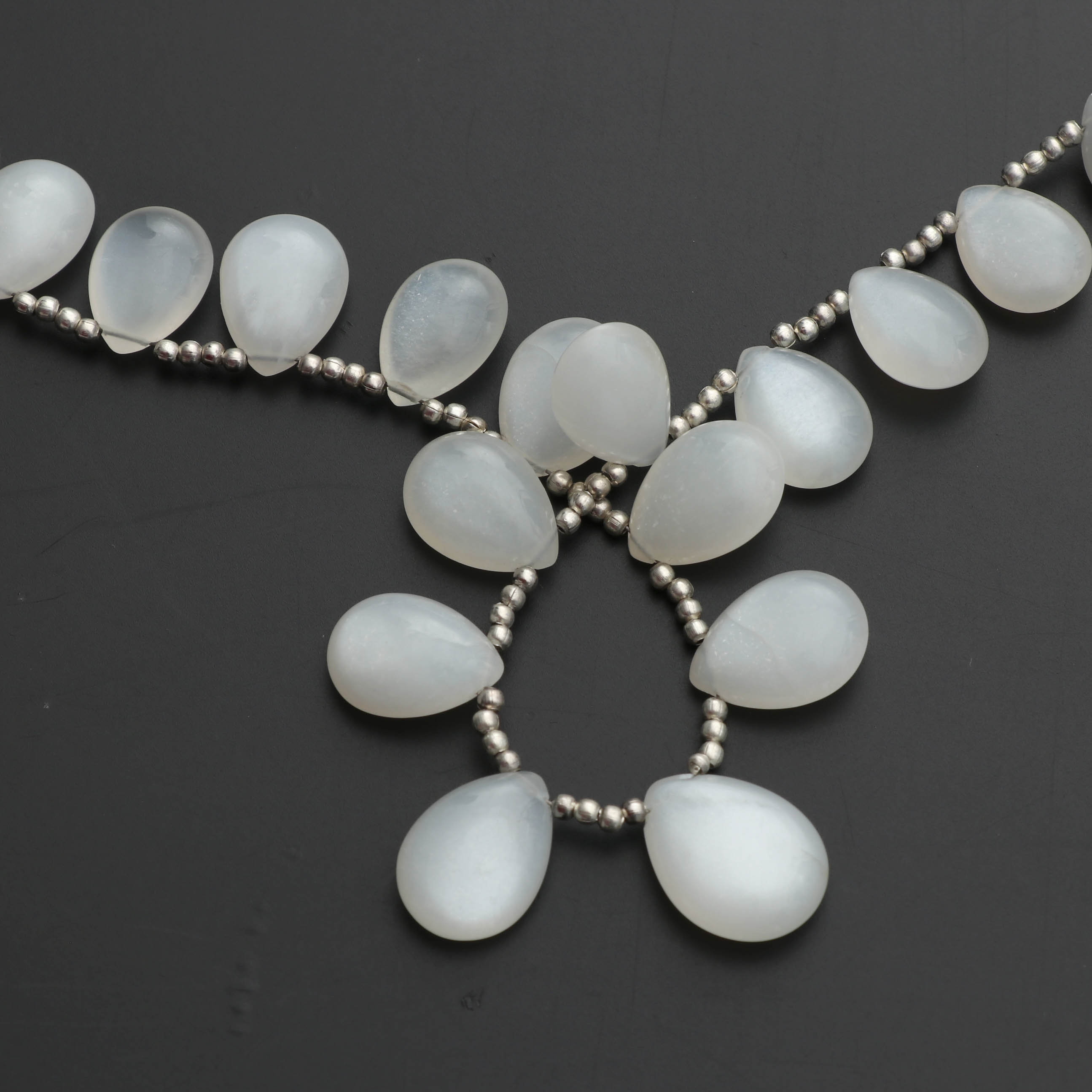 Natural White Moonstone Smooth Pears Beads, White Moonstone , 11x13 Mm ...