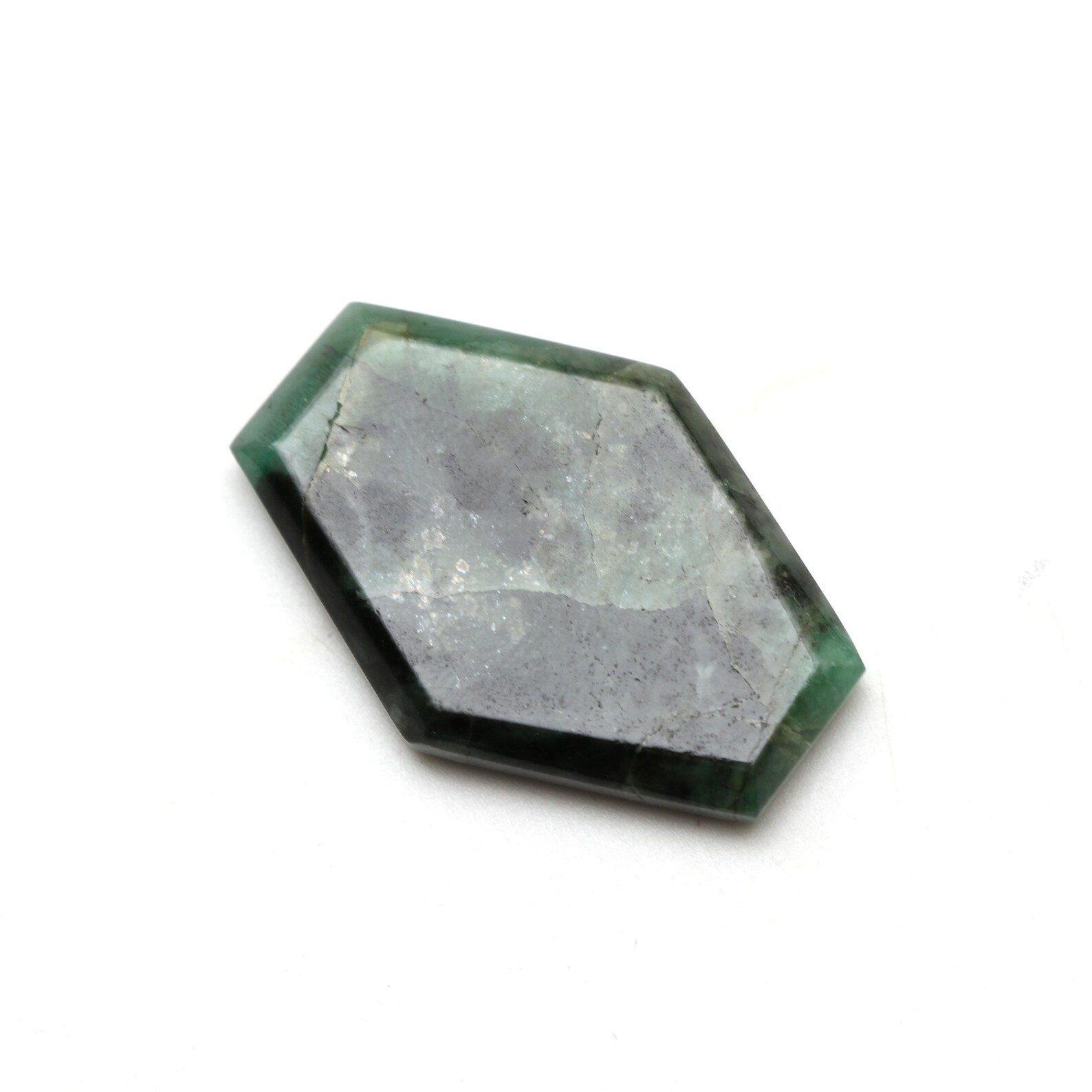 Natural Emerald Both Side Flat Hexagon Loose Gemstone - Etsy
