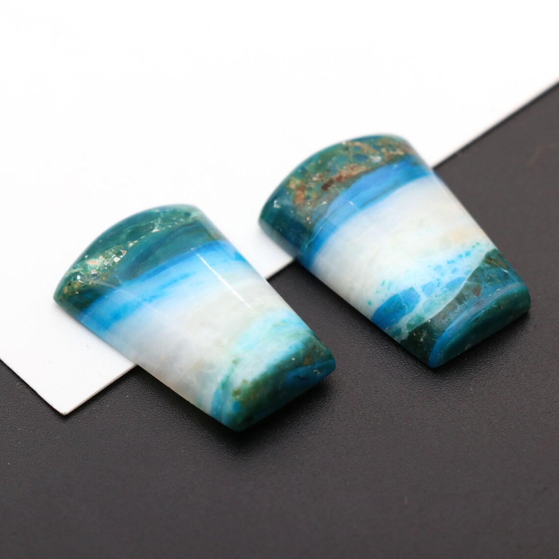 Natural Opalina Smooth Organic Shape Loose Gemstone - 17.5x26 Mm ...