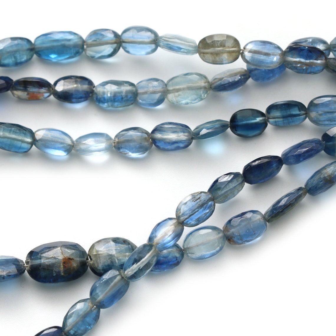 Unique Kyanite Faceted Oval Beads, 5x7 MM to 8x11 MM, Kyanite Oval ...
