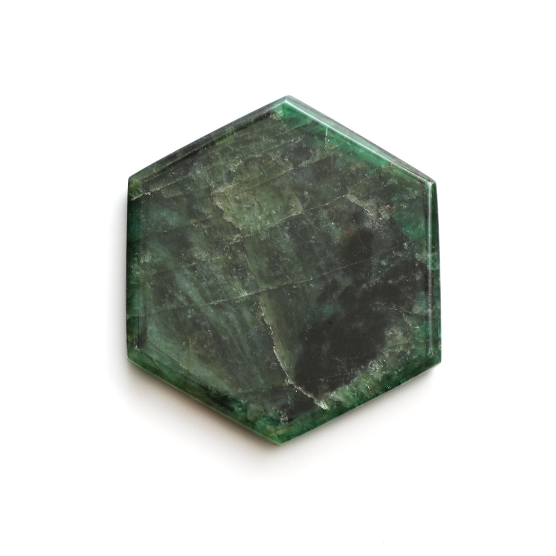 Natural Emerald Both Side Flat Hexagon Loose Gemstone - Etsy