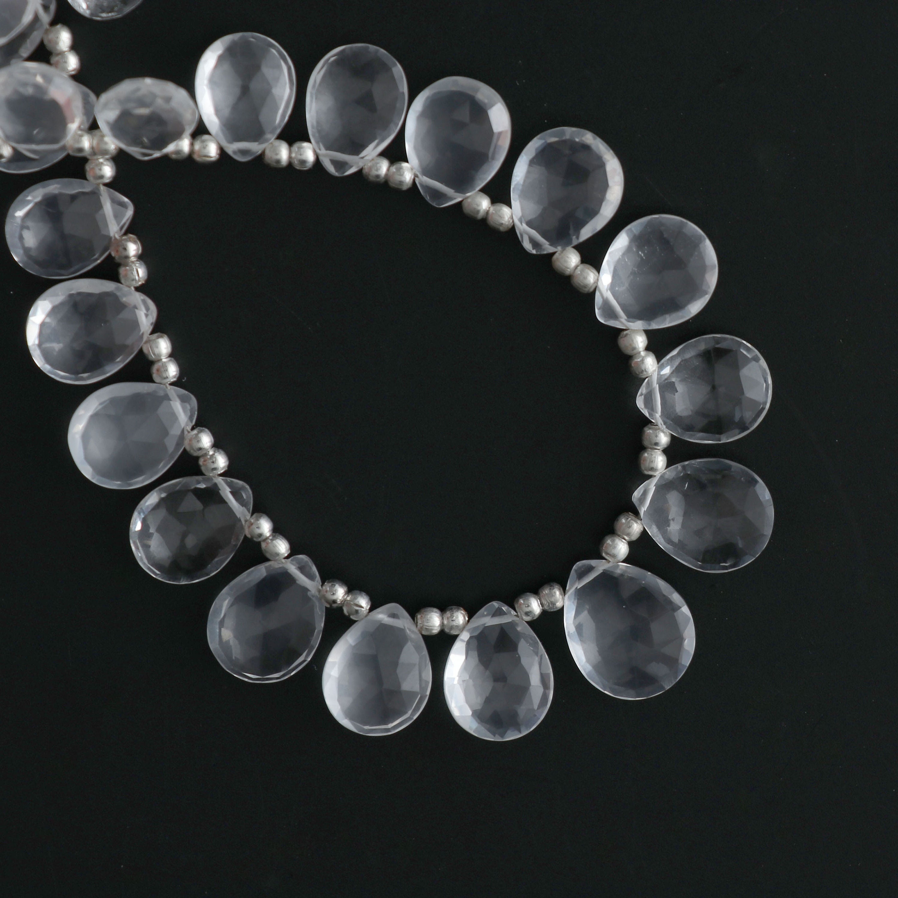 Crystal Faceted Pears Beads 7x8 mm to 9x12 mm Crystal | Etsy