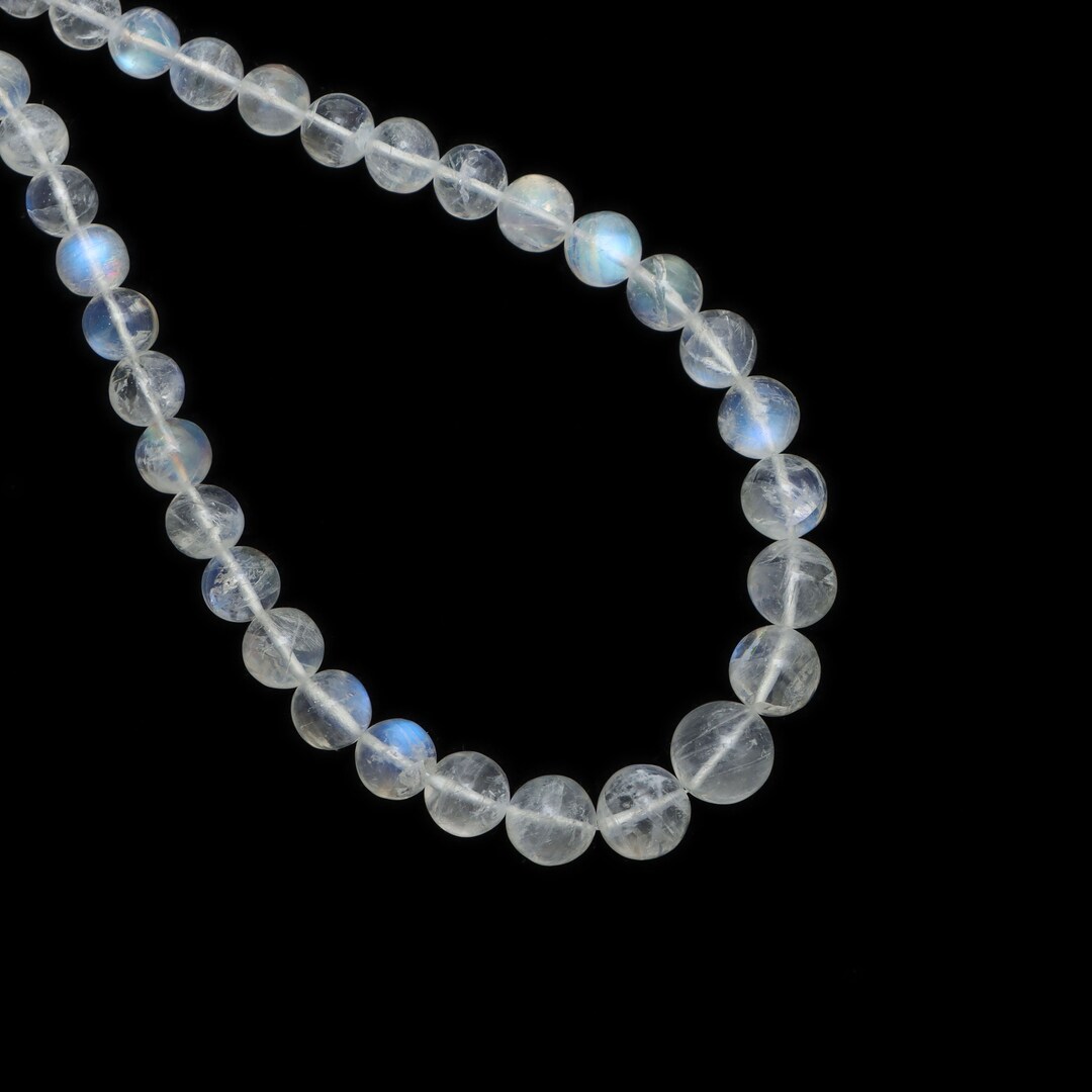 Rainbow Moonstone Smooth Round Balls Beads, 5 Mm to 9 Mm, Rainbow ...