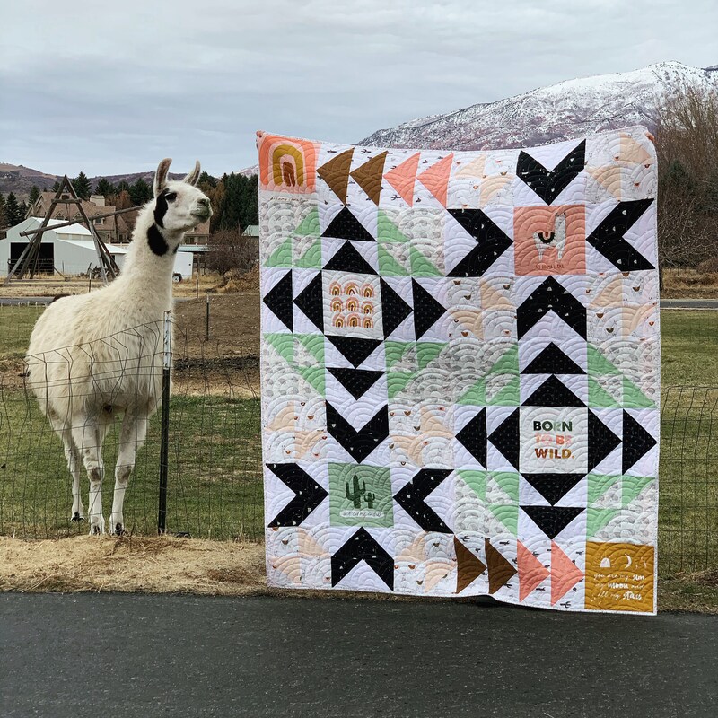 Llama Quilt Pattern - Etsy