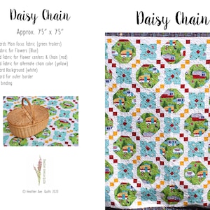 Daisy Chain Quilt Pattern - Etsy