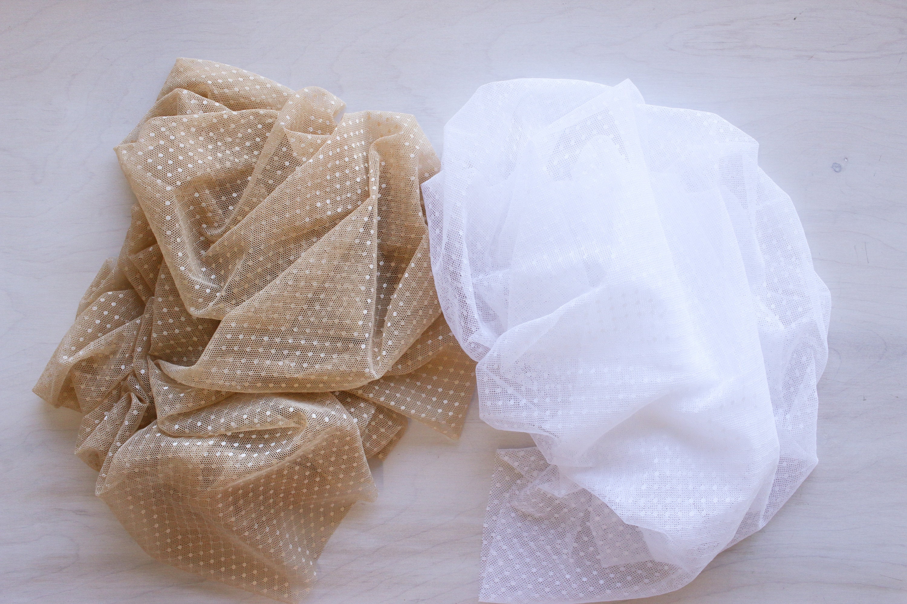 French Dot Stretch Mesh Fabric - 1/2 Meter - Etsy