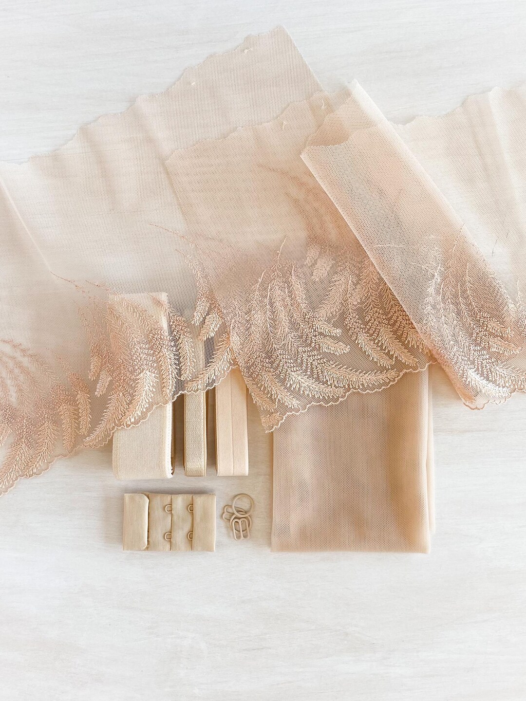 Golden Meadow Lace Overlay Bralette Kit | Jordy Bralette - Etsy