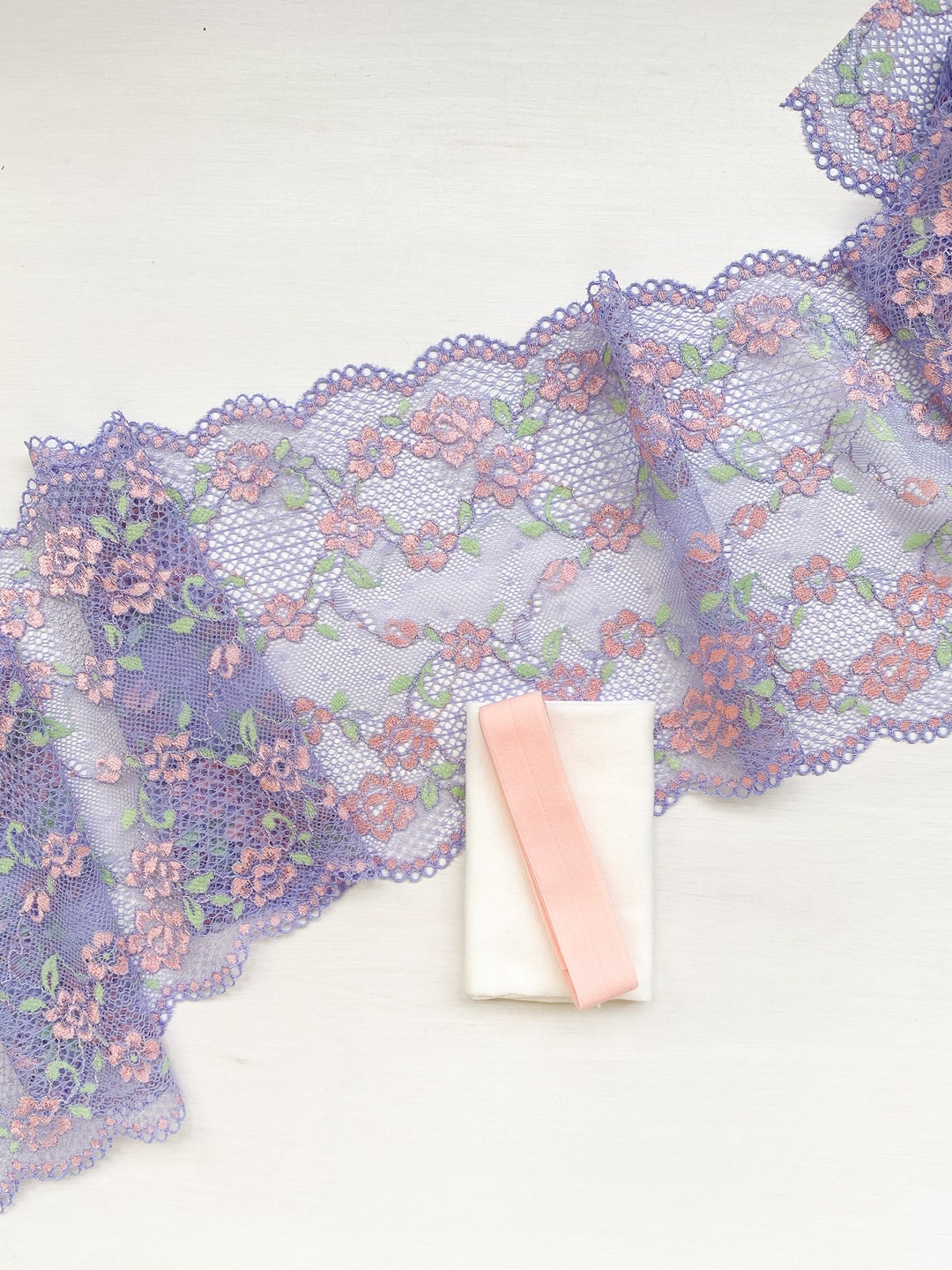 Lavender Mini Rose Stretch Lace Wednesday Cheekies Kit - Etsy