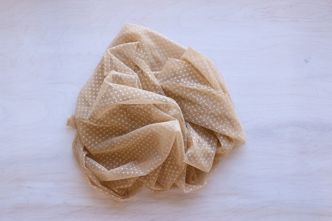 French Dot Stretch Mesh Fabric - 1/2 Meter - Etsy