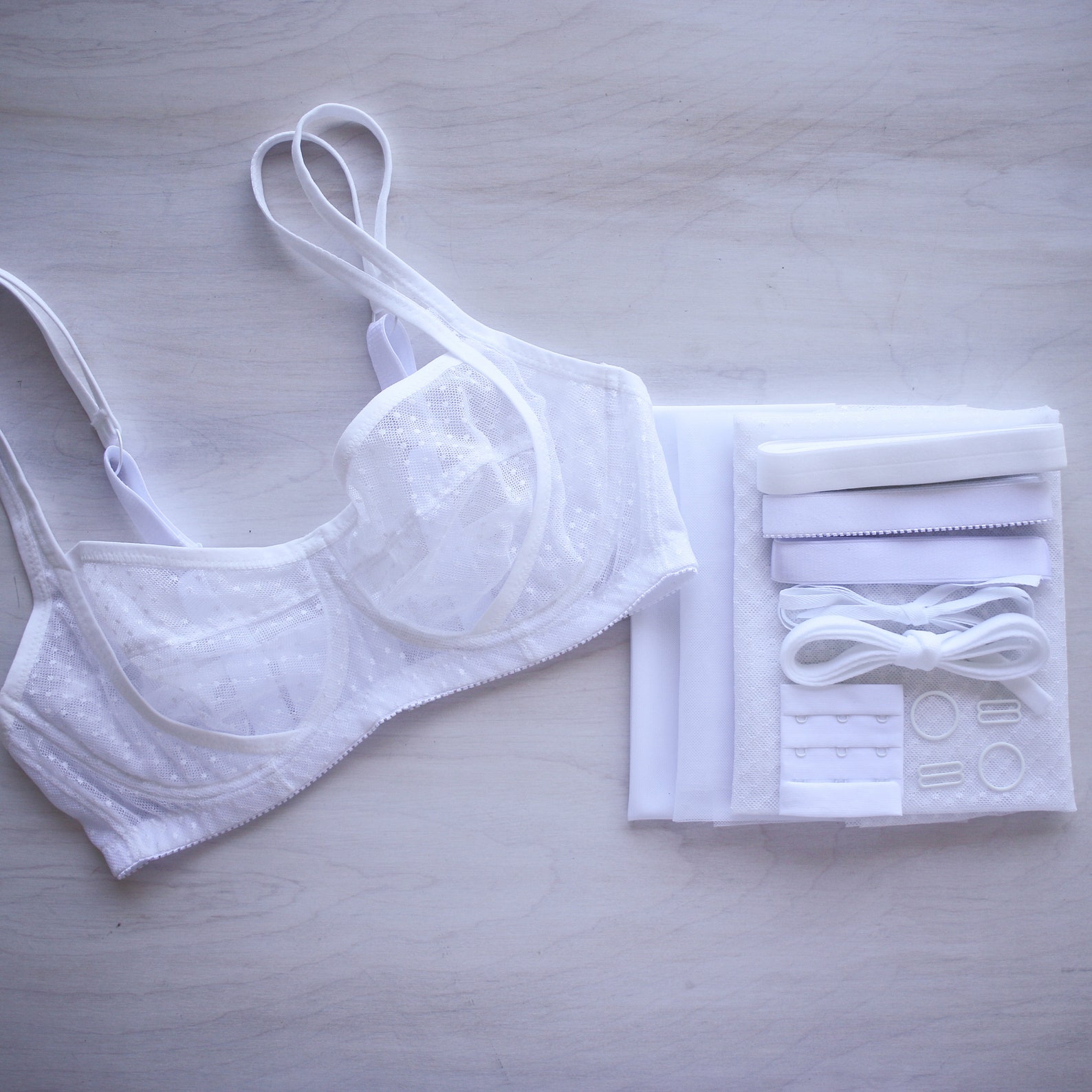 French Dot Bra Kit Black Beauty Bra | Etsy