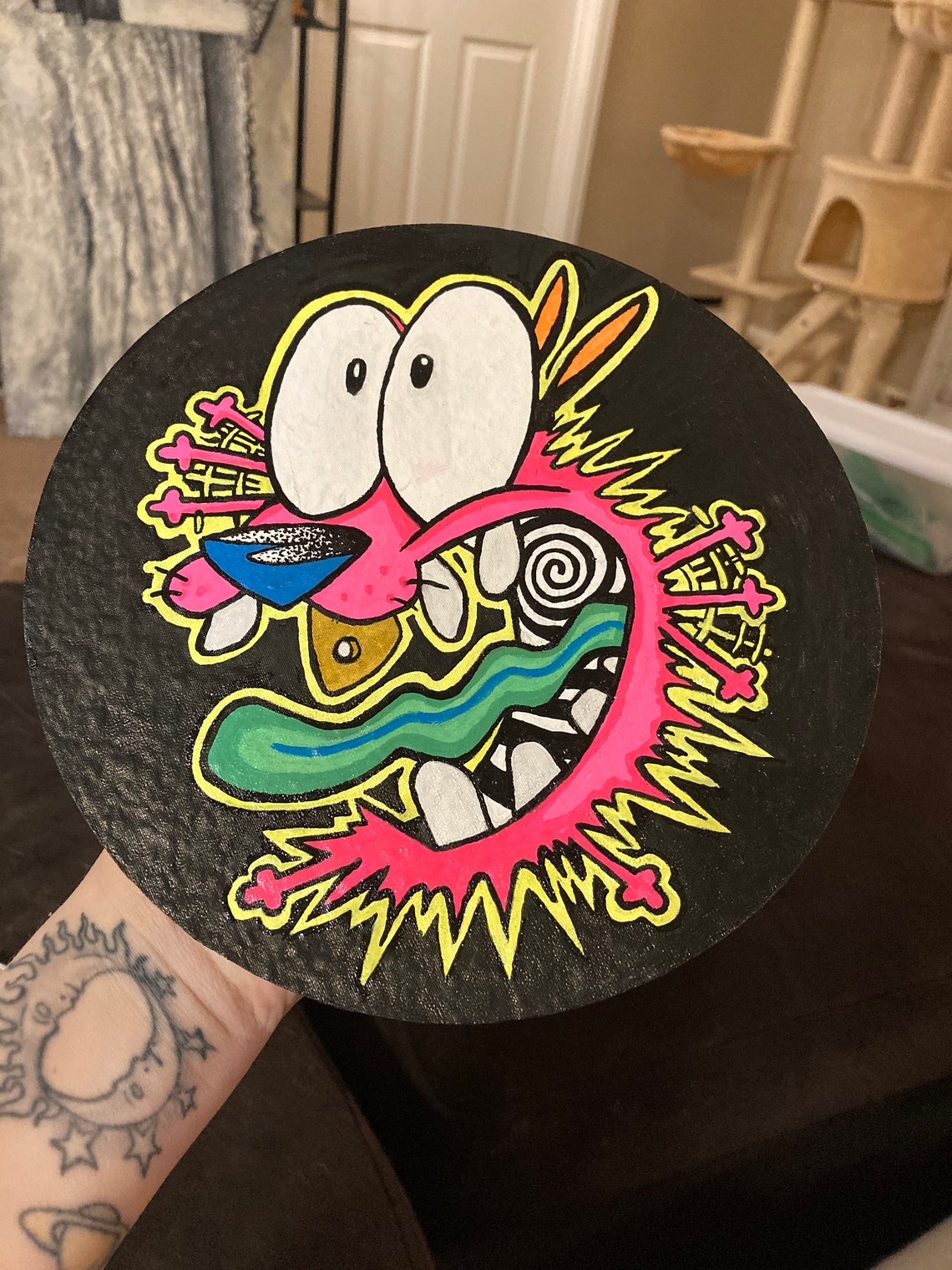 Custom Hand Painted 8 Inch Moodmat | Etsy