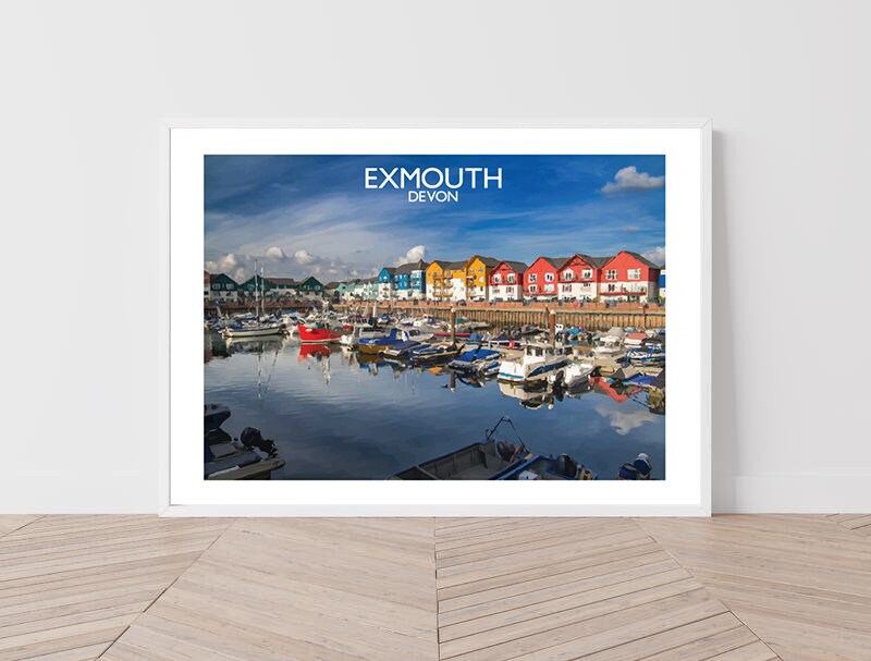 Exmouth Devon Art Print Travel Poster Railway Poster Salty - Etsy UK