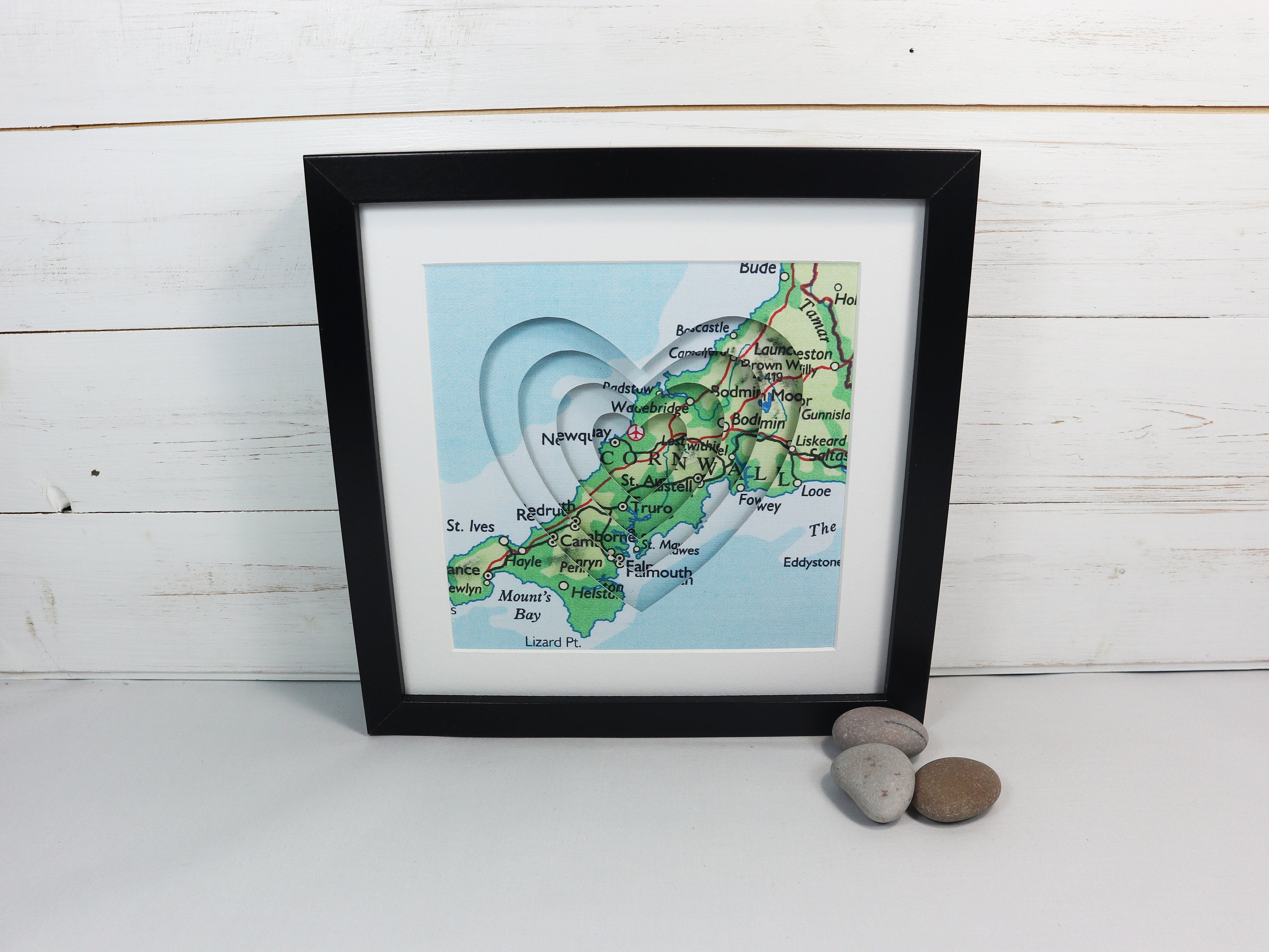 Handmade and Handcut Three Dimensional Map of Cornwall | Etsy