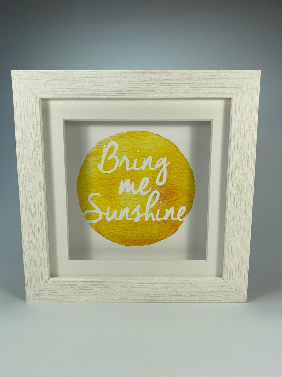 Watercolour Bring Me Sunshine Picture - Etsy
