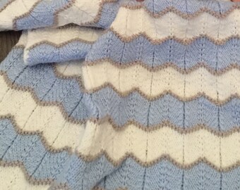 Tri color blanket | Etsy