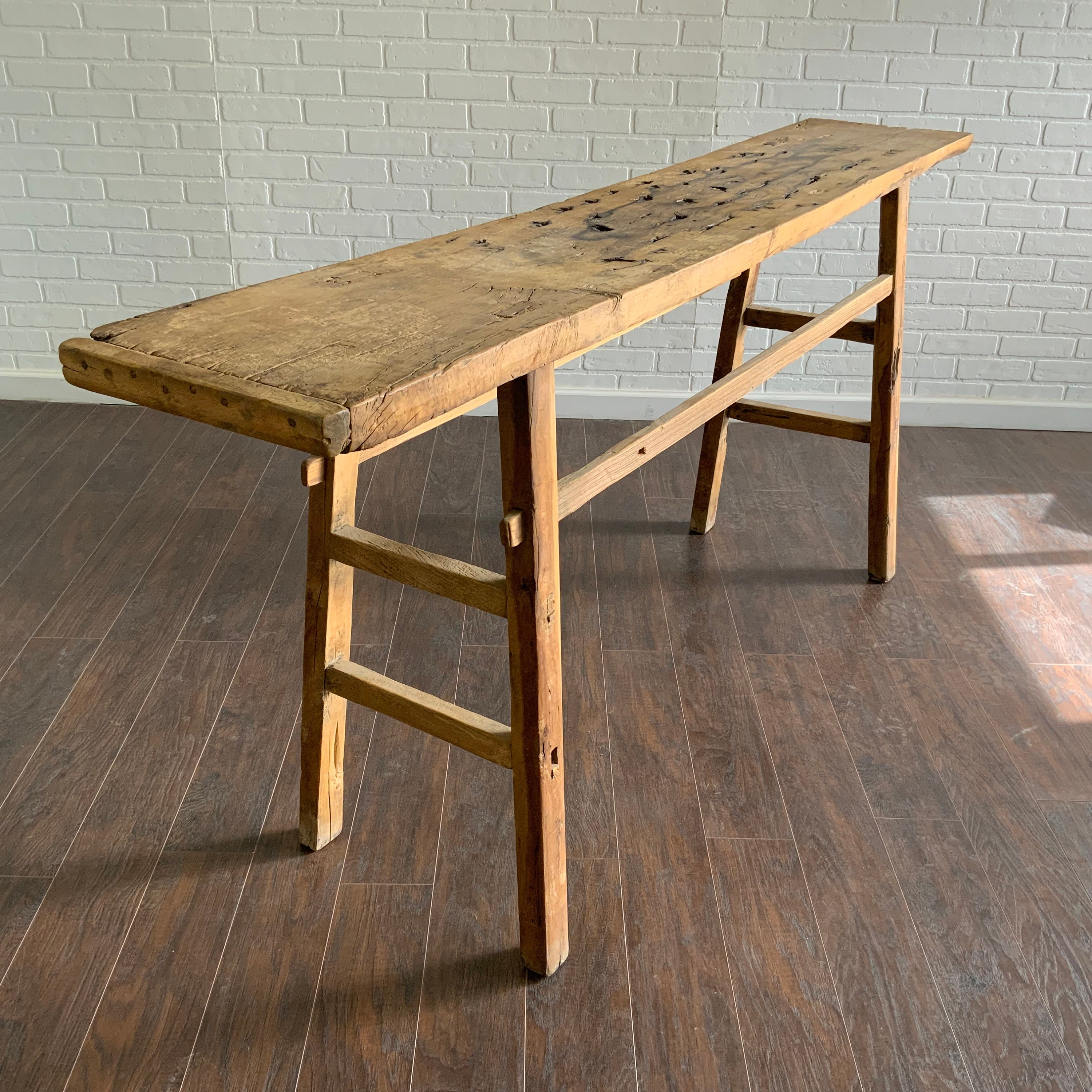 Vintage Elm Console Table XL Etsy UK