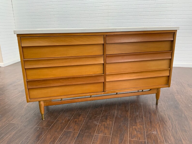 Vintage 6 Drawer MCM Design Bathroom Vanity American of - Etsy