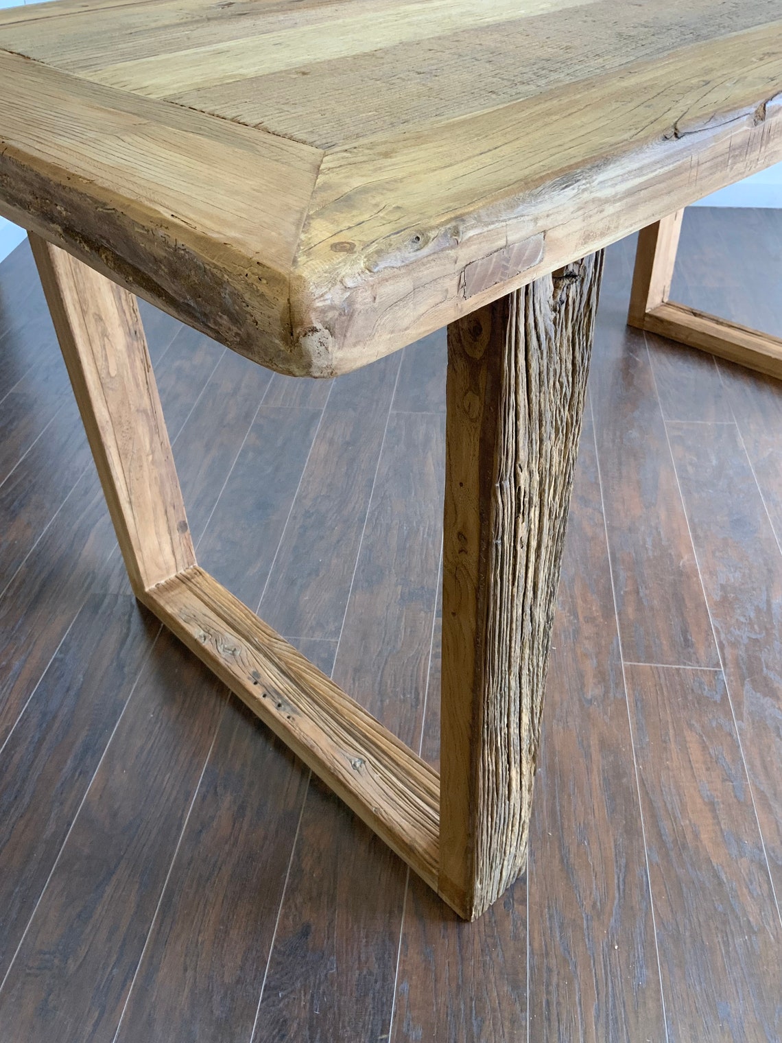Reclaimed Elm Dining Table/desk - Etsy
