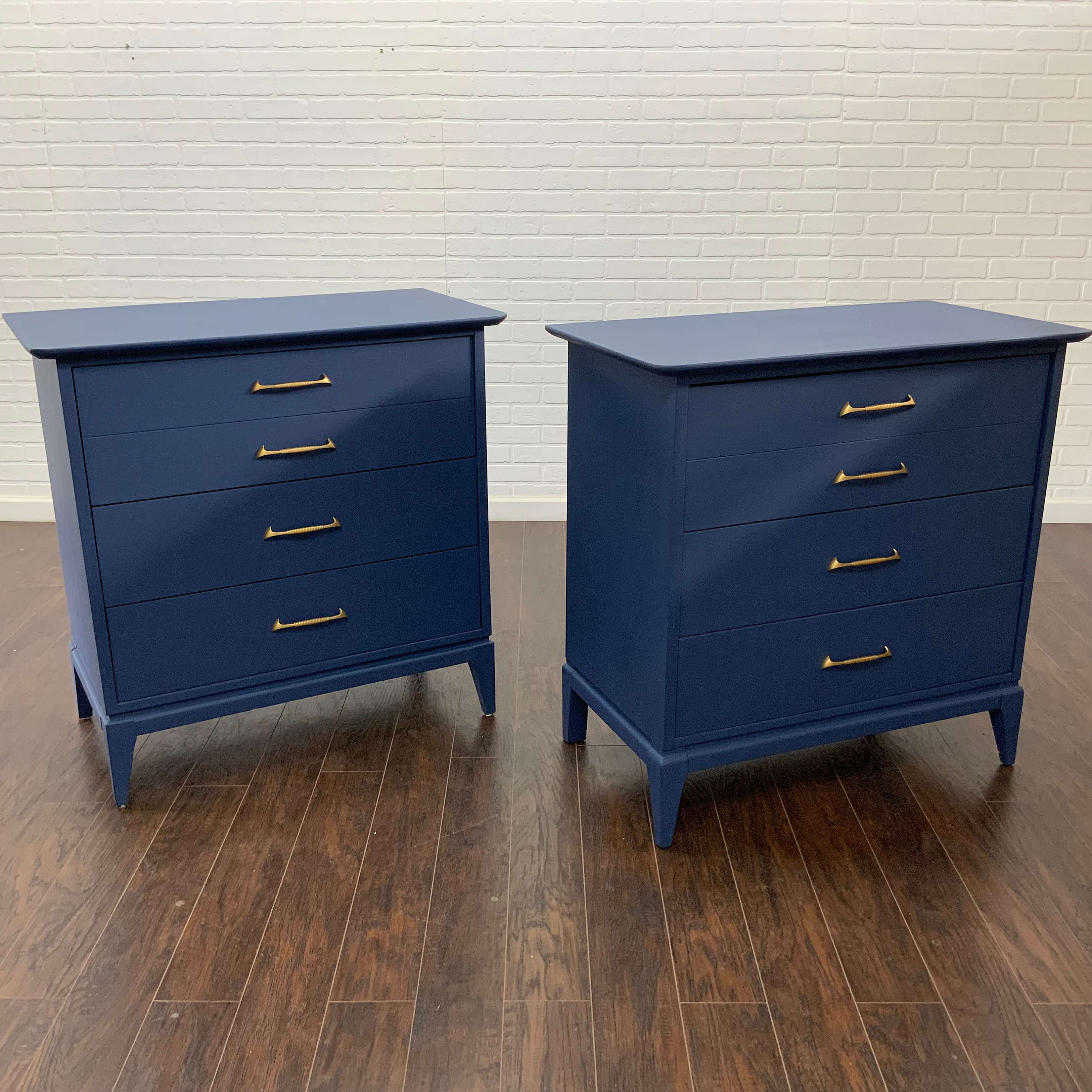 Vintage Pair of MCM Bachelor Chests Cobalt Blue - Etsy