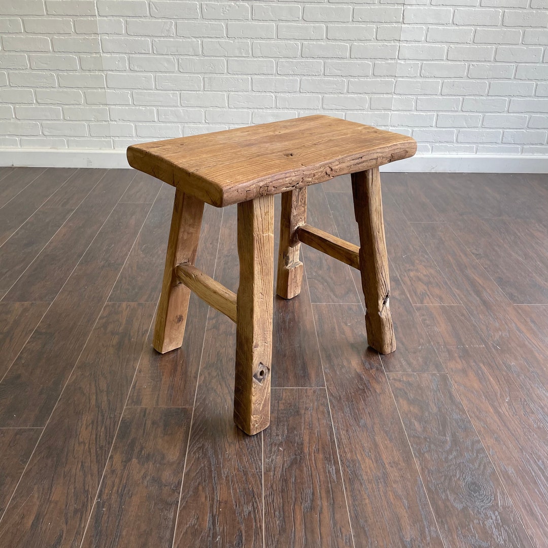 Reclaimed Elm Wood Rectangular A Frame Side Table/stool - Etsy