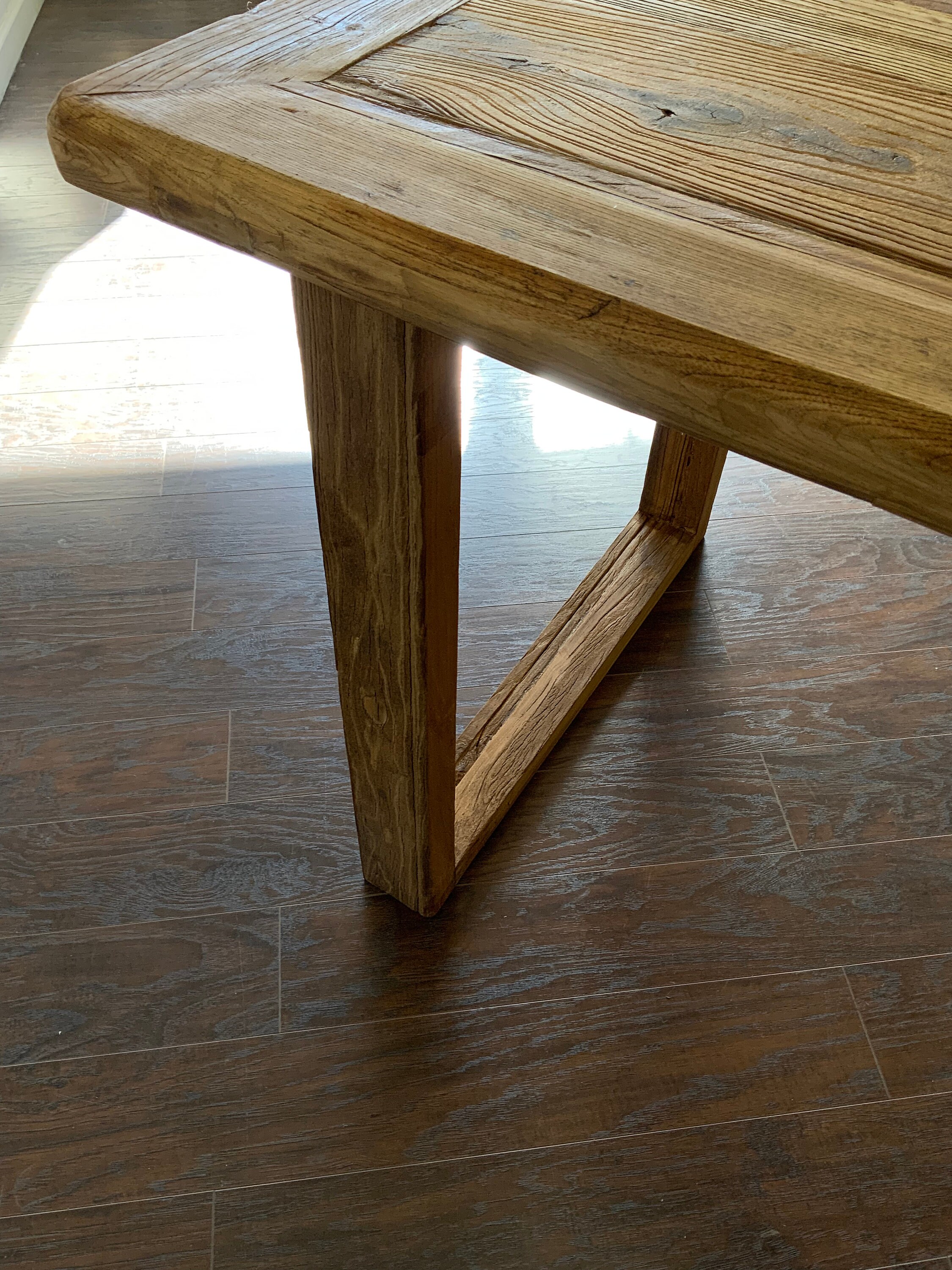 Reclaimed Elm Dining Table/desk - Etsy