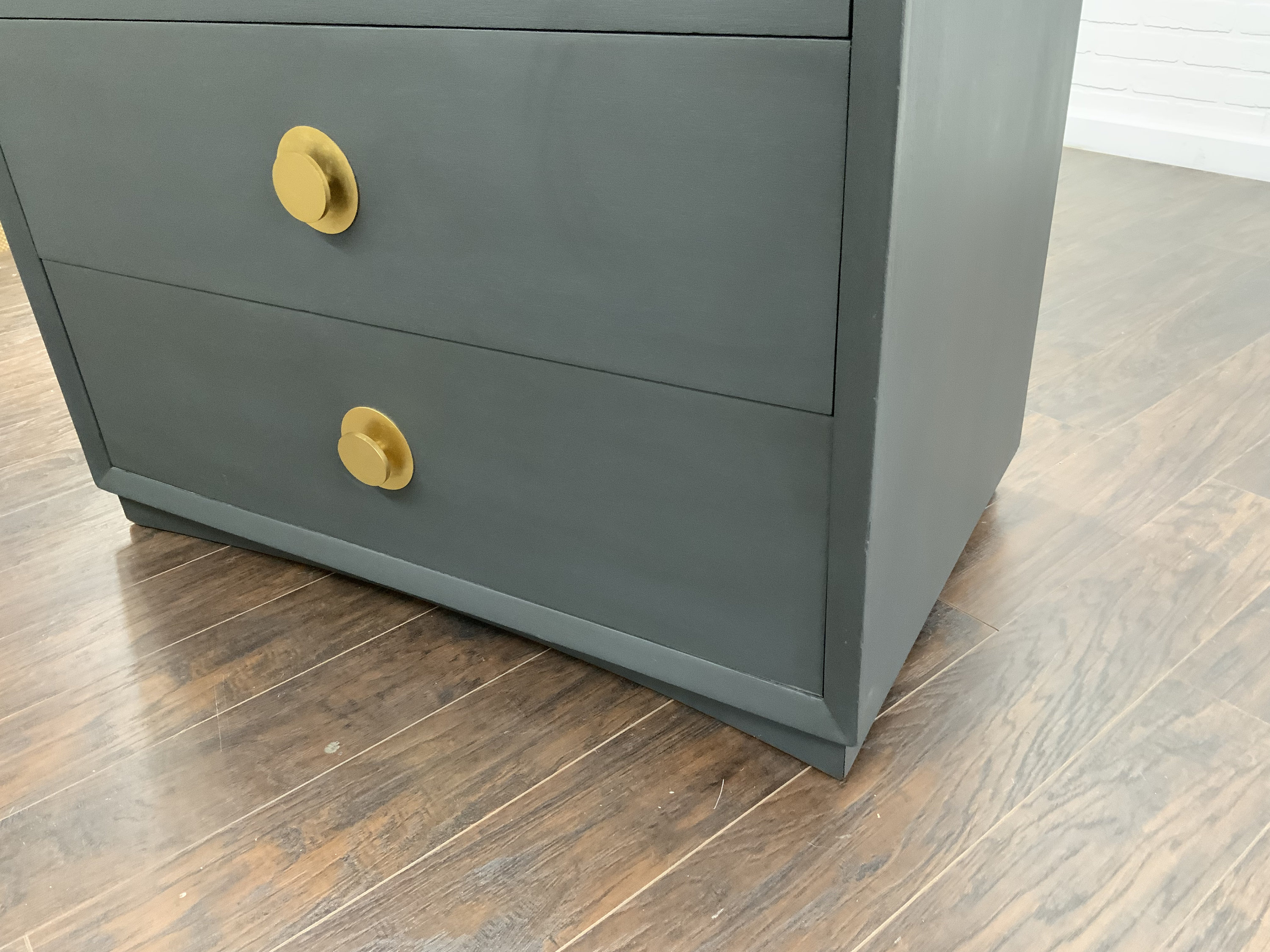 Vintage 3 Drawer MCM Design Bathroom Vanity - Charcoal - Etsy