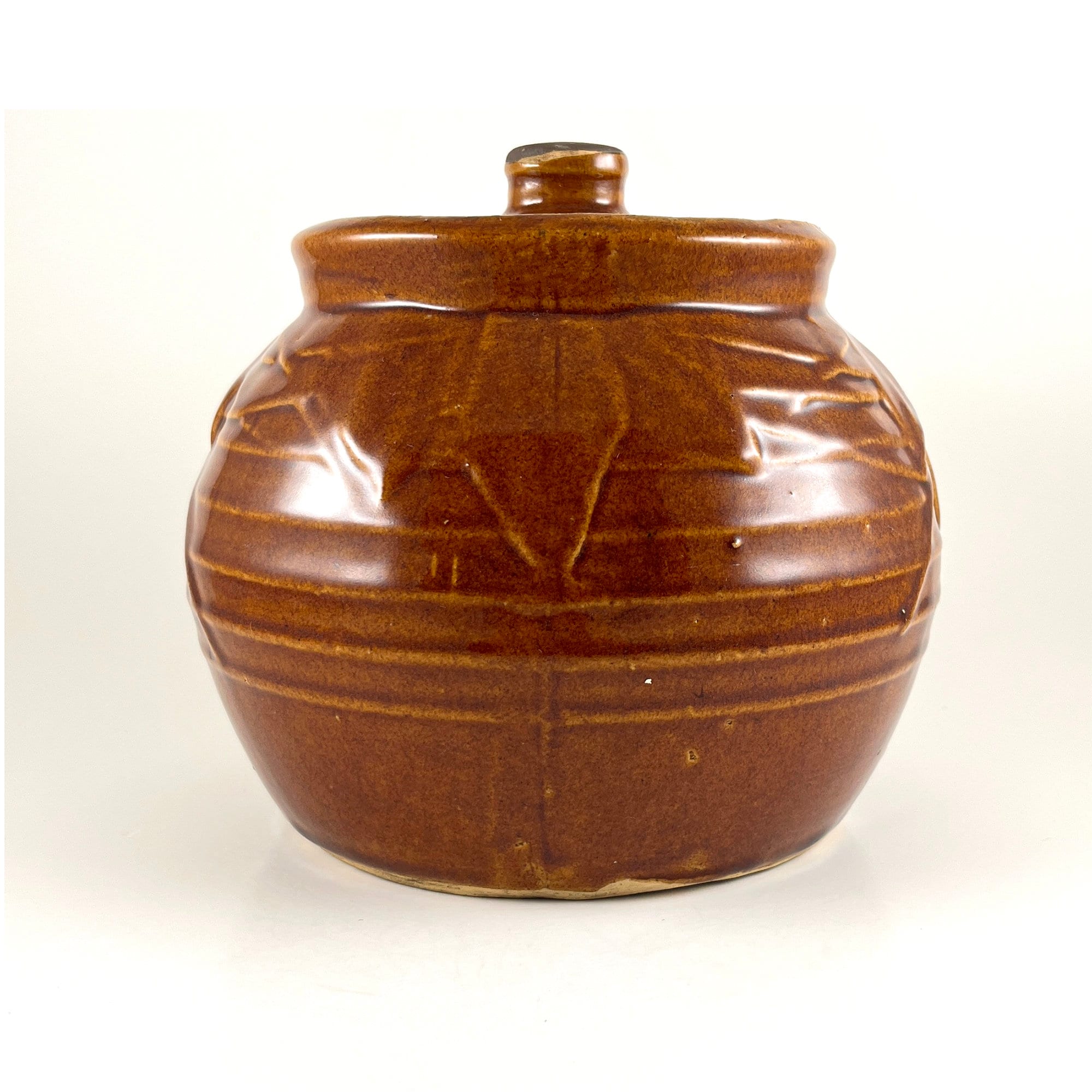 1940's 60's 2 Quart Lidded Amber Wear Bean Pot With Cover - Etsy