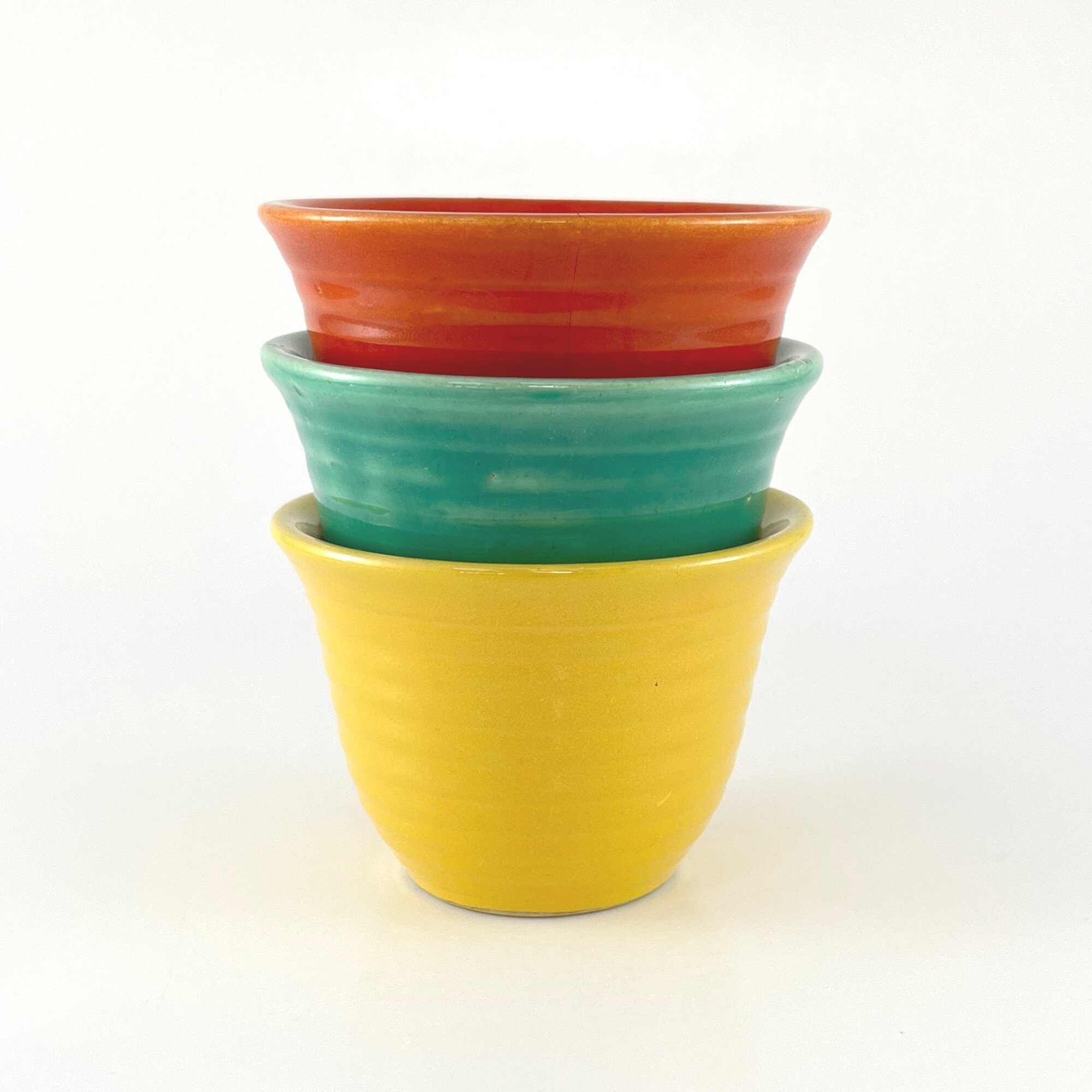 Group of 3 1940's Bauer Pottery ringware Custard Cups - Etsy