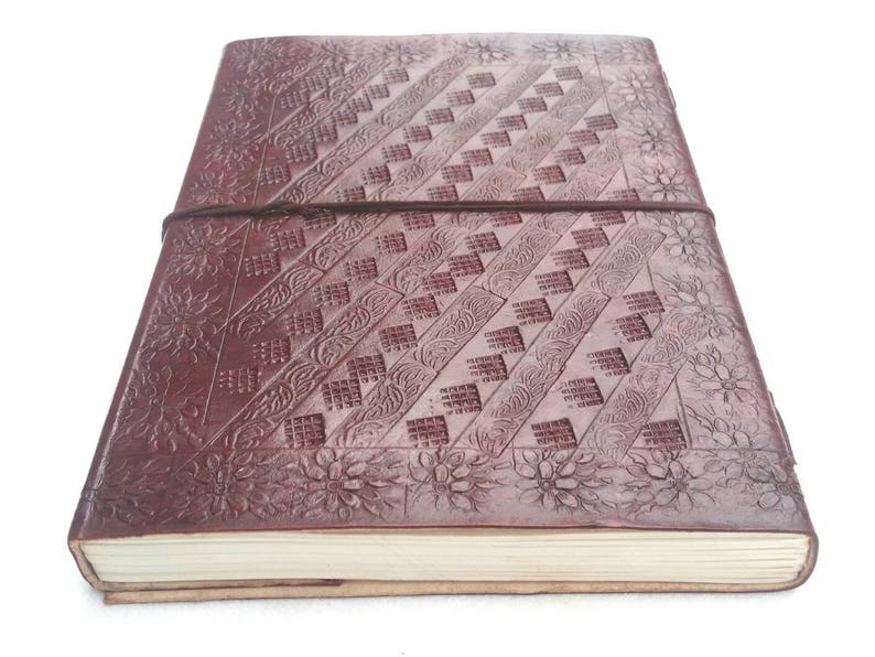 A4 Leather Journal Mandala Leather Journal Refillable | Etsy