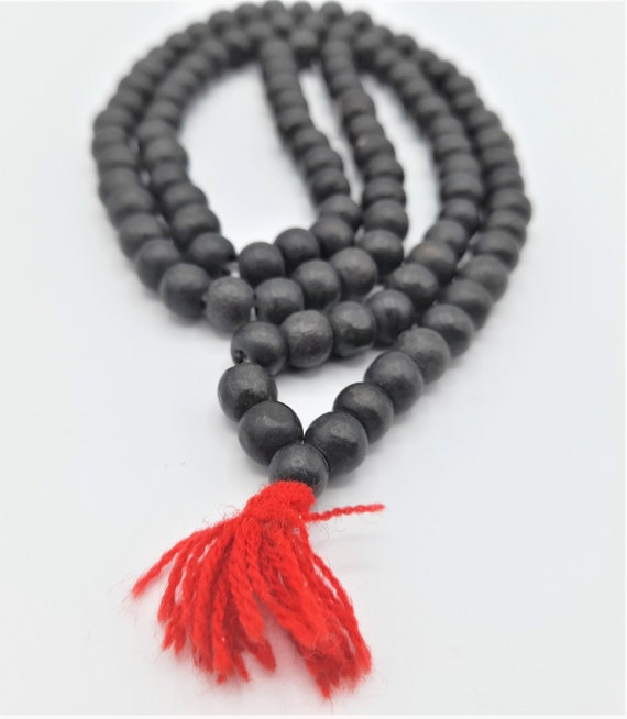 Black Mala Beads Mala Necklace 108 Mala Beads Prayer Beads | Etsy