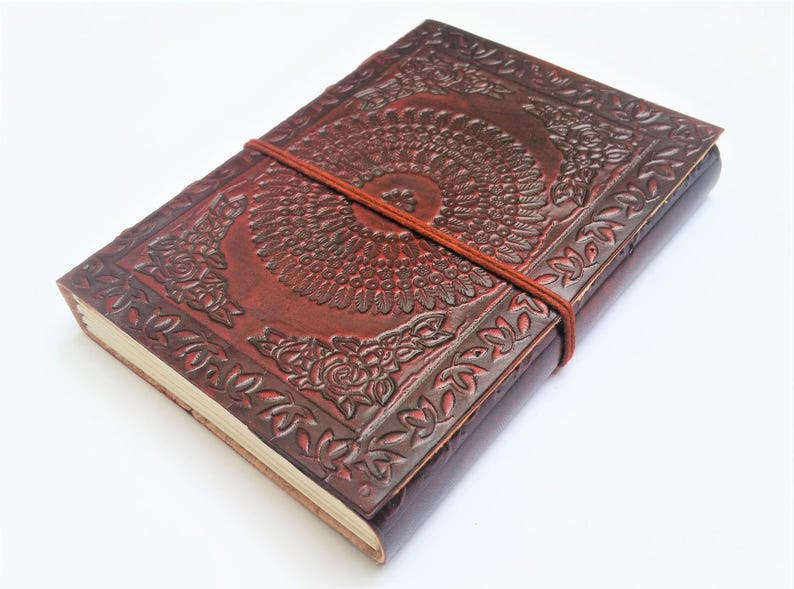 Leather Mandala Journal Notebook Sketchbook. - Etsy Canada